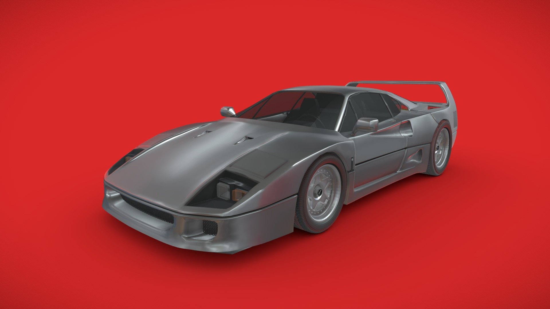 Ferrari F40 - 3D model by Joshua P. (@Pansdaz) [48d4549] - Sketchfab