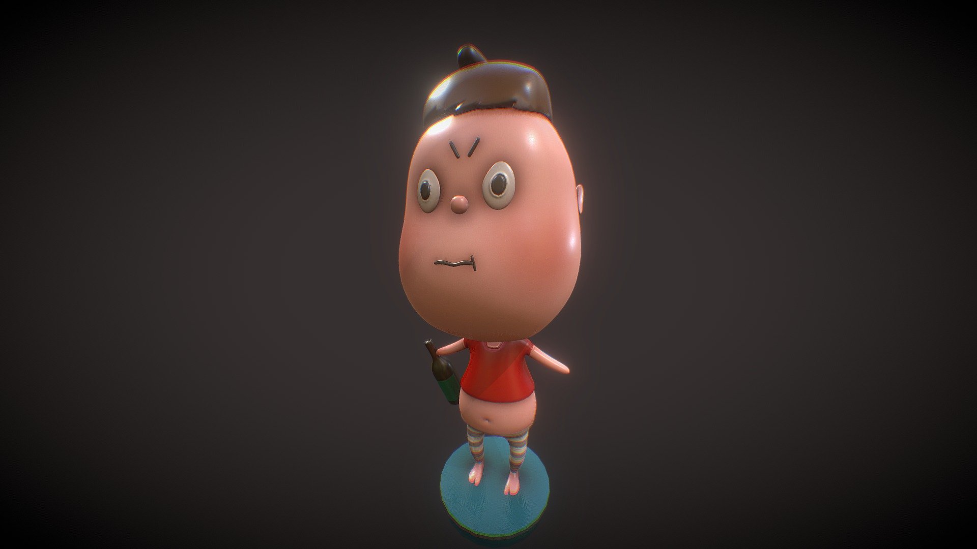 Bighead mini woman - 3D model by GDRD [48d6099] - Sketchfab