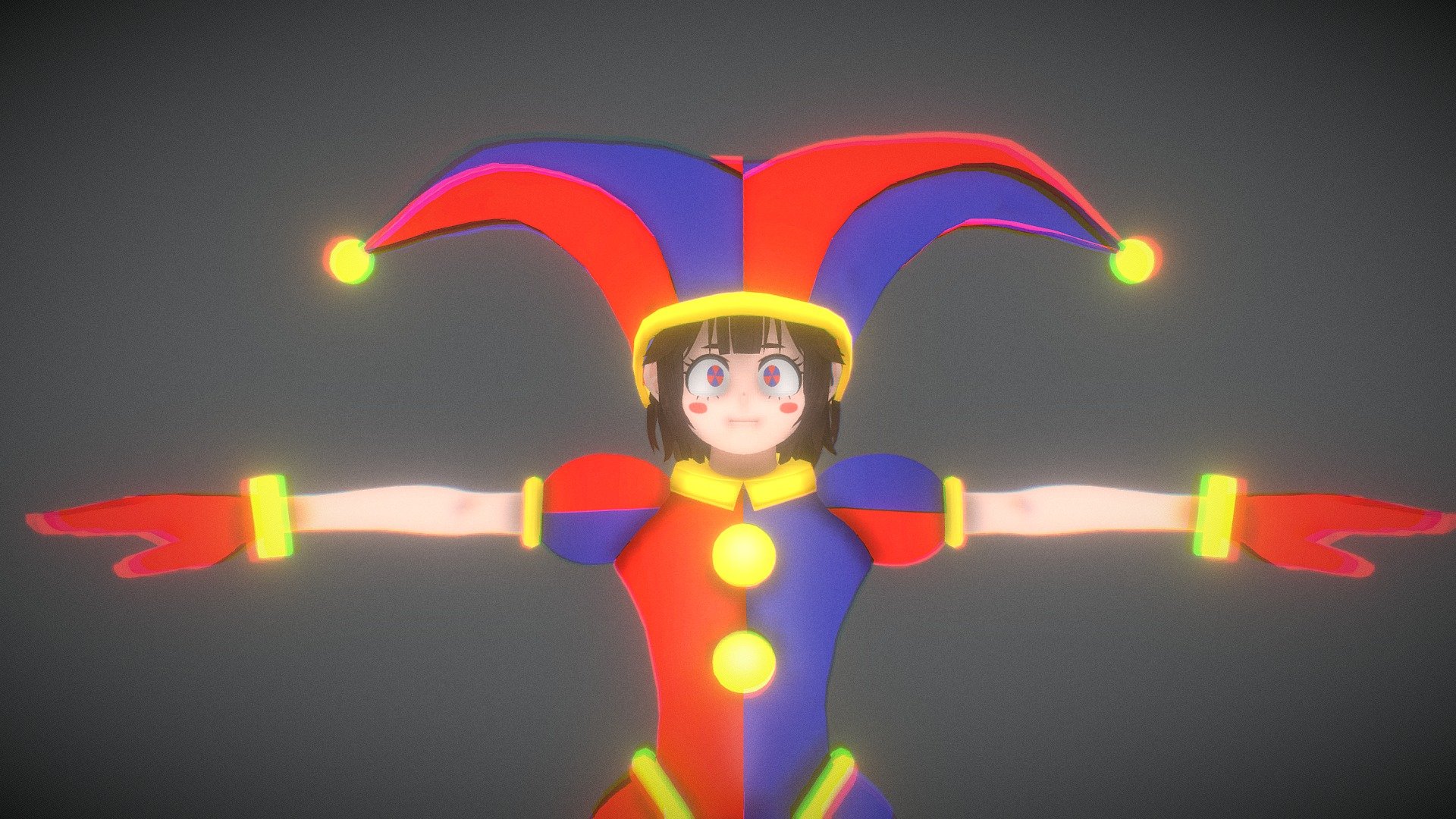 The Amazing Digital Circus - Pomni (3D Model) DL - Download Free 3D ...