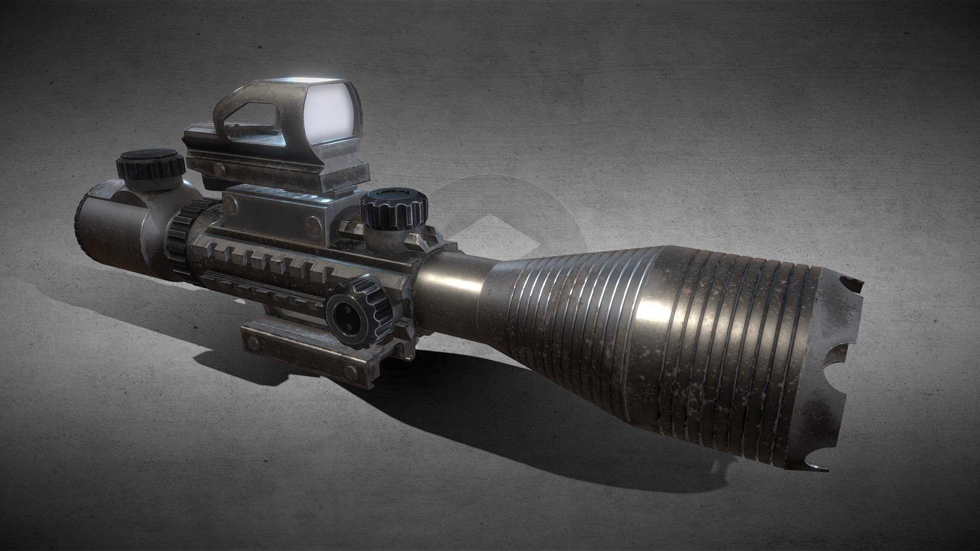 Rifle Scope - Buy Royalty Free 3D model by Mylene (@Yukito.Tsukihime ...