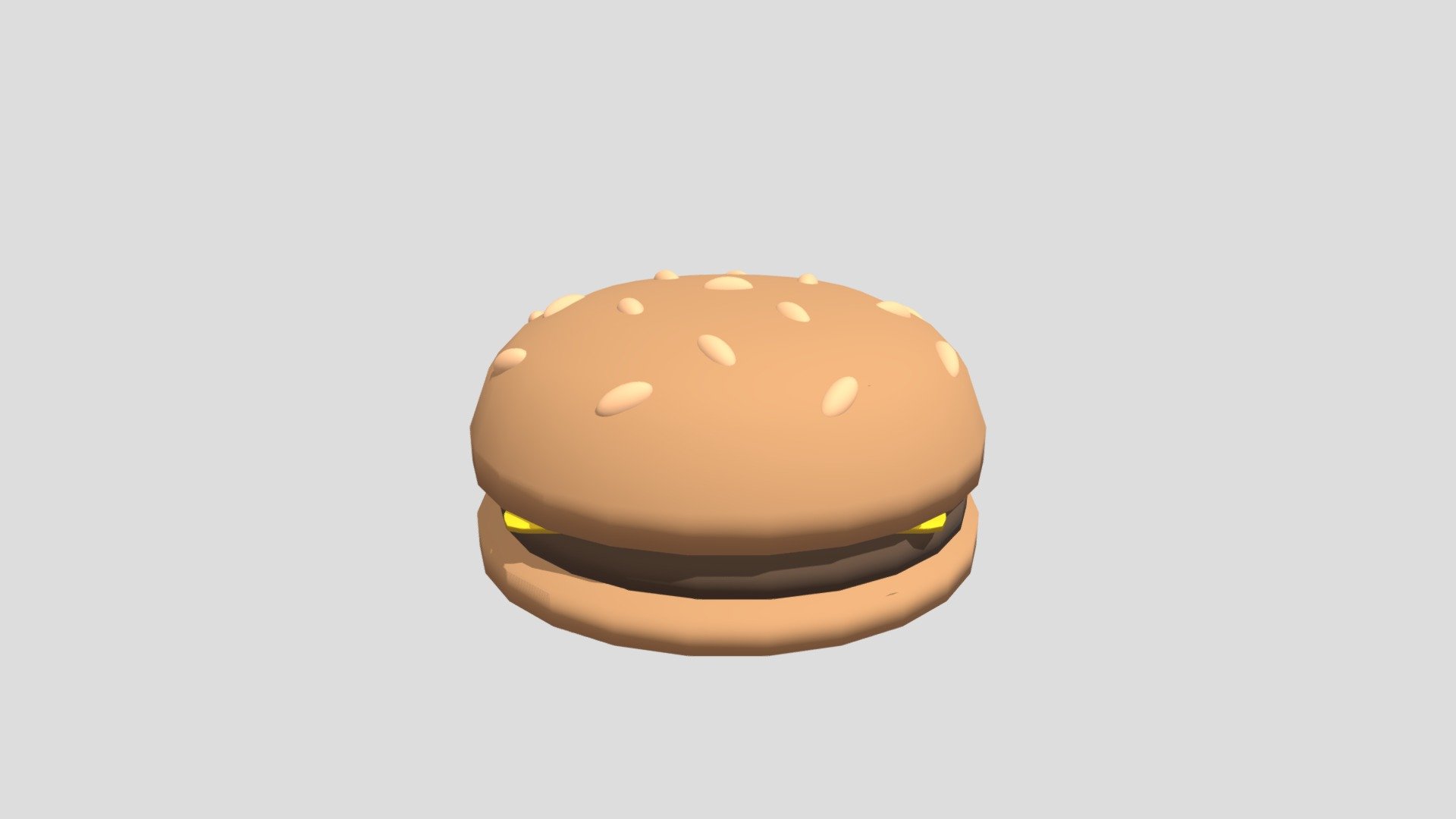 Plain Cheeseburger - Download Free 3D model by MagmaFrog [48d701a ...