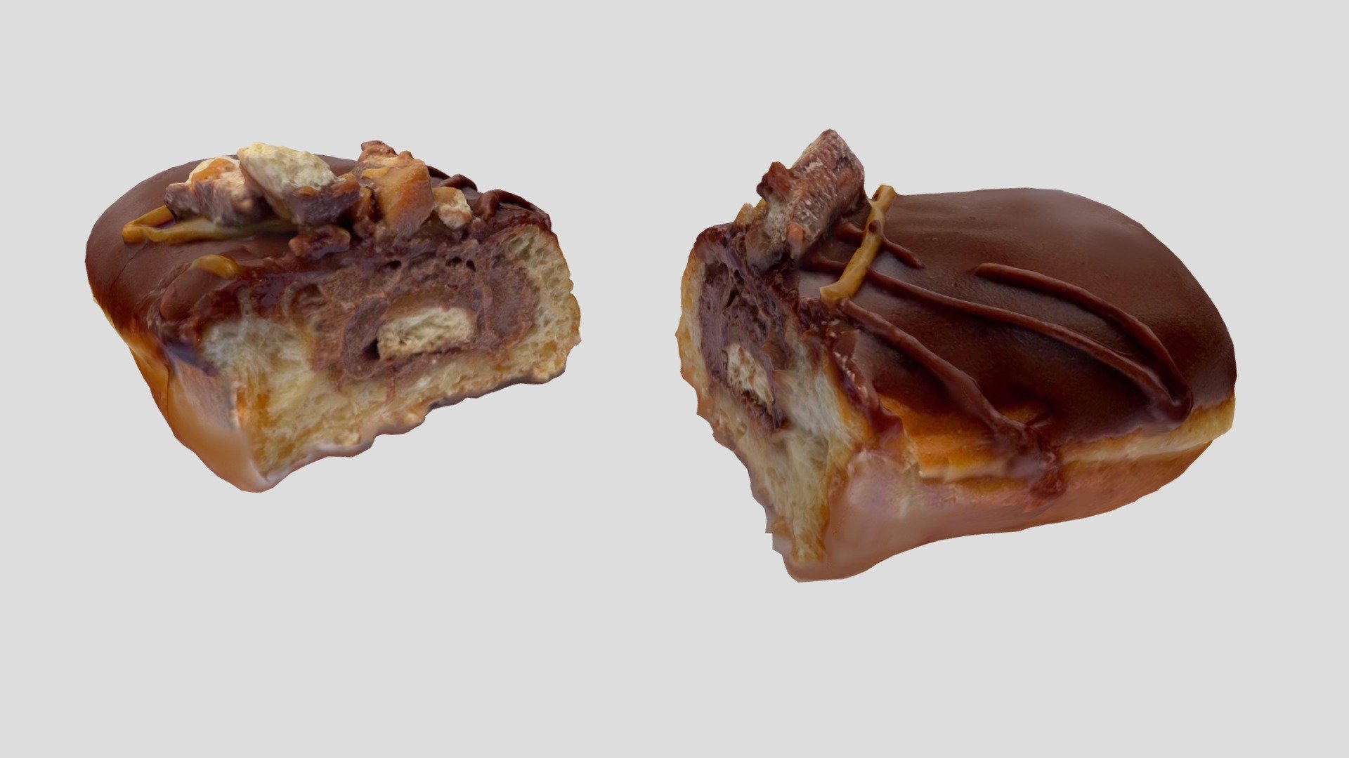Krispy Kreme Twix Bar Doughnut Split - Download Free 3D model by ...