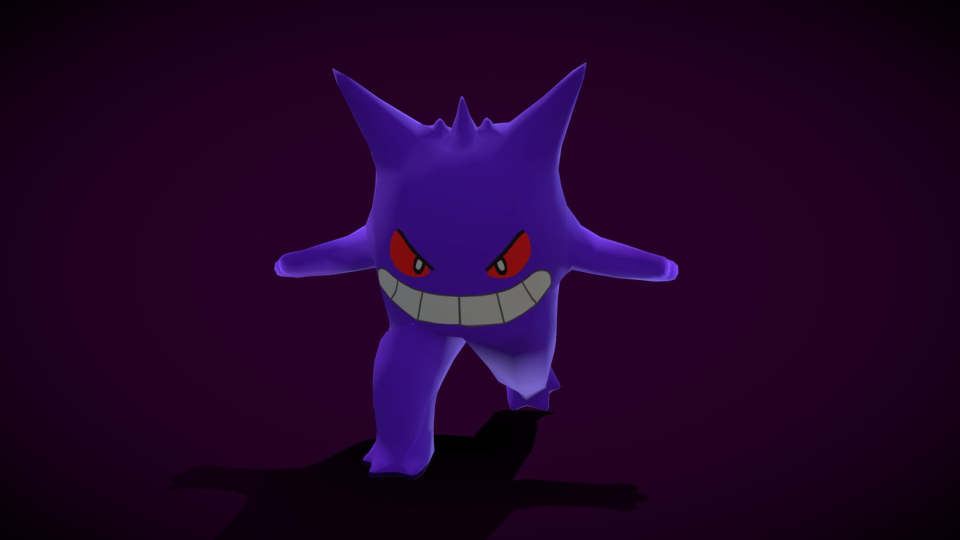 3D POKÉMON (GENGAR)! - 3D model by Constanza_Valenzuela ...