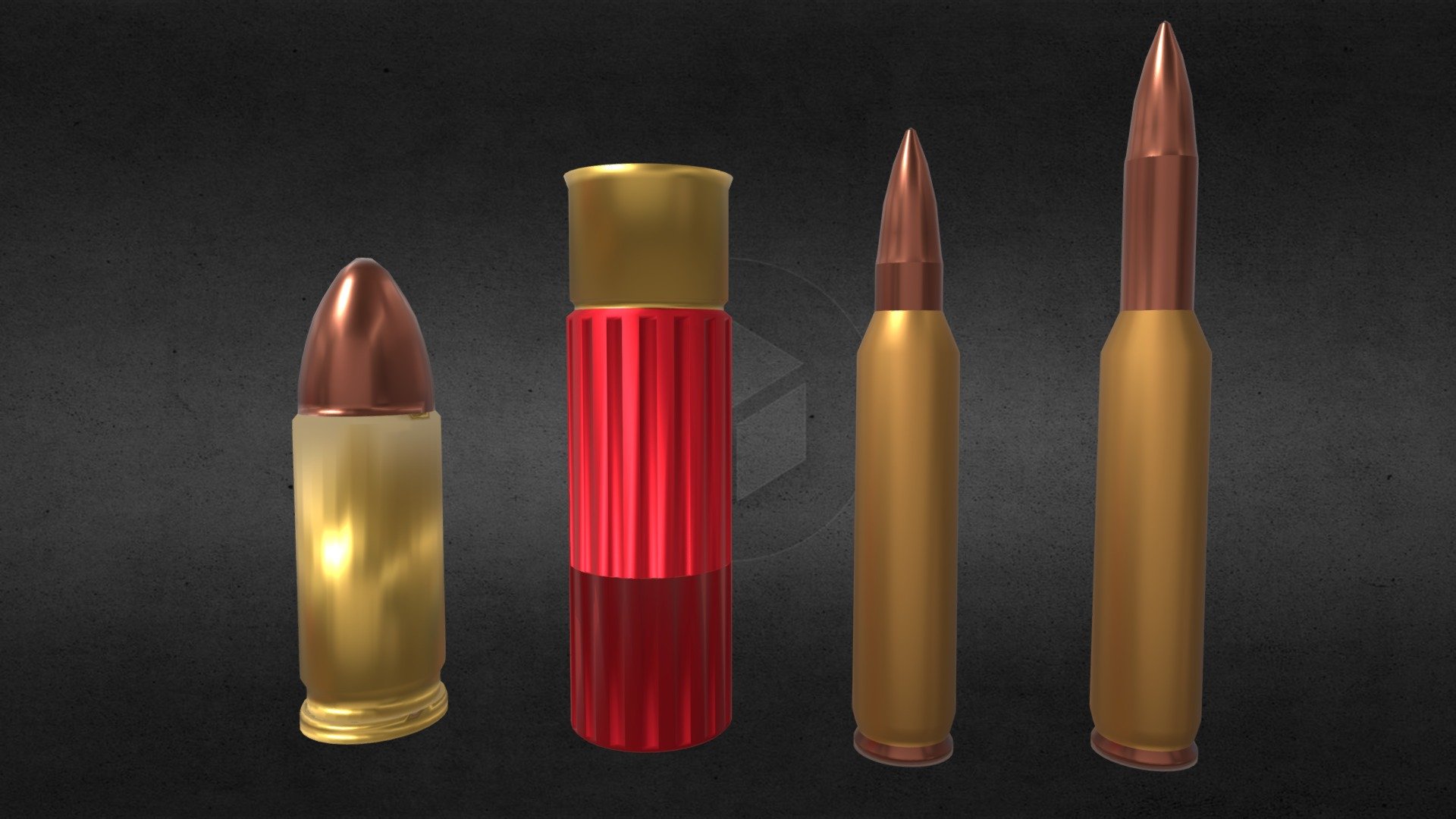 bullet pack - Download Free 3D model by polygon (@max123987654321 ...