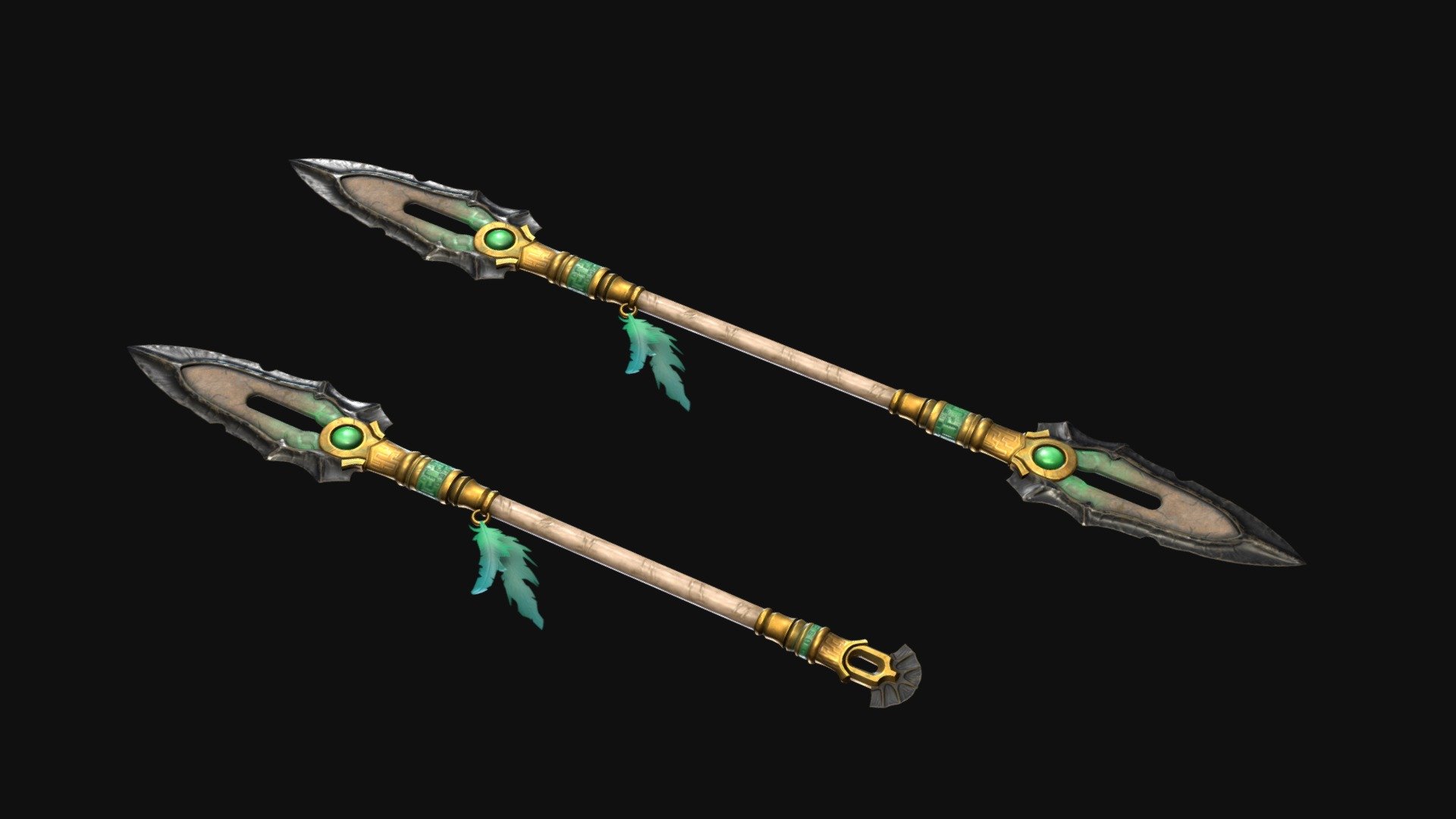 Stylized Mesoamerican Spear - 3D model by Spyros Frigas (@Spyros_F ...
