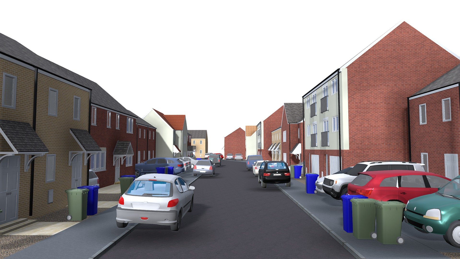 Standard Volume Housebuilder Street3 - 3D model by Capita Place ...
