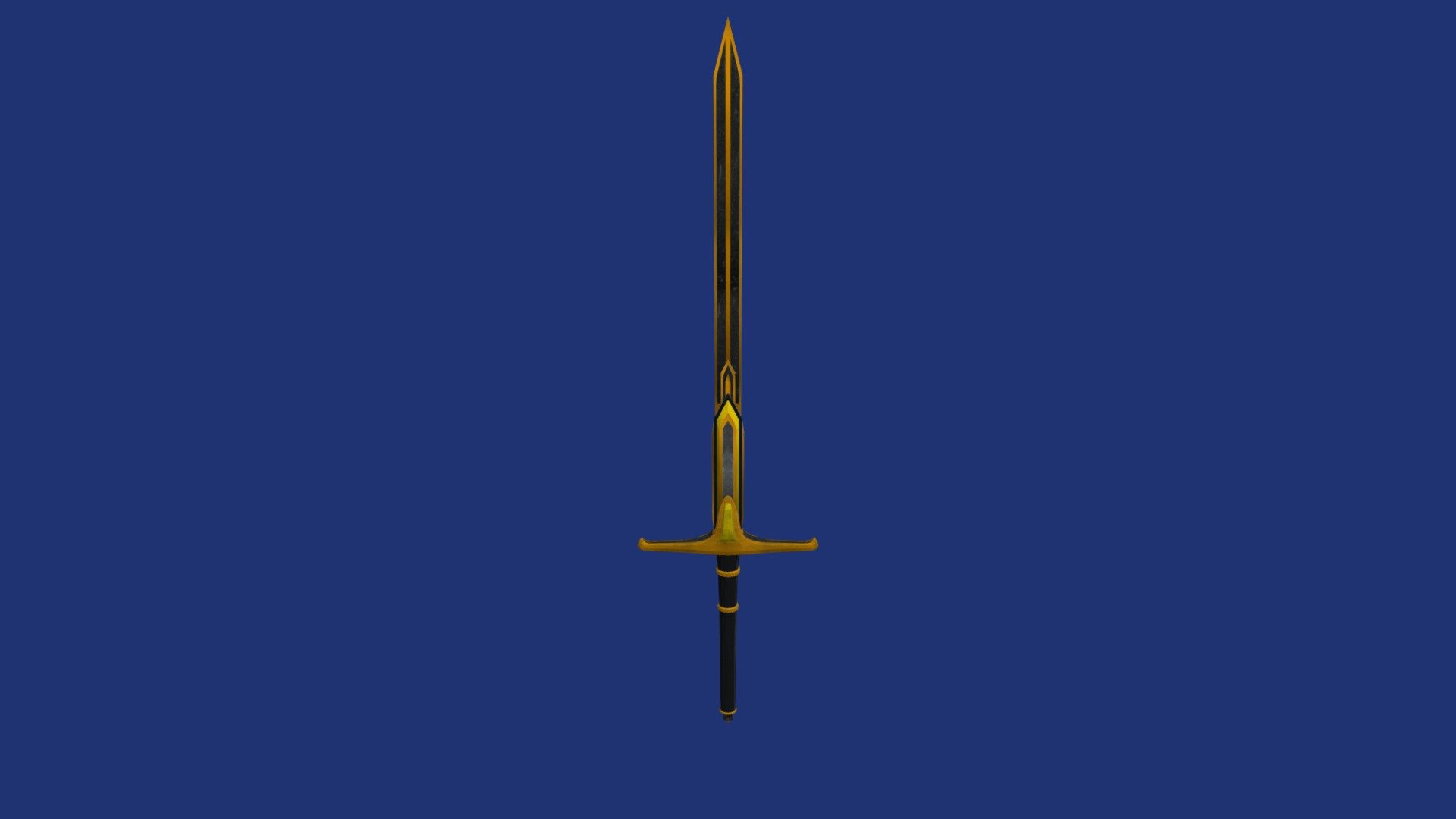 Golden Sword - Download Free 3D model by Amzar Raif (@amzarraif99 ...