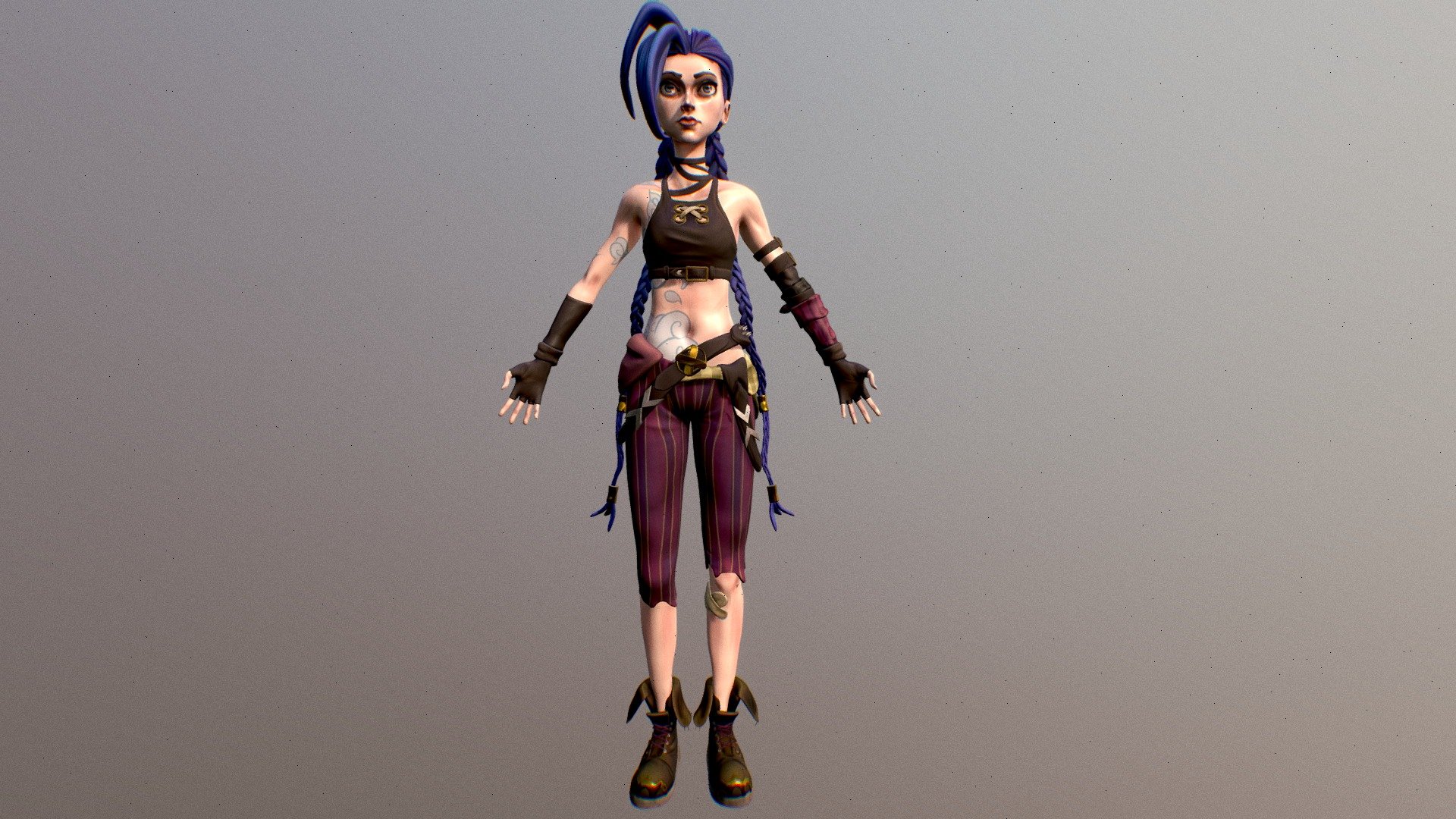 Jinx Arcane | 3D Model - 3D model by luchii [48e12be] - Sketchfab