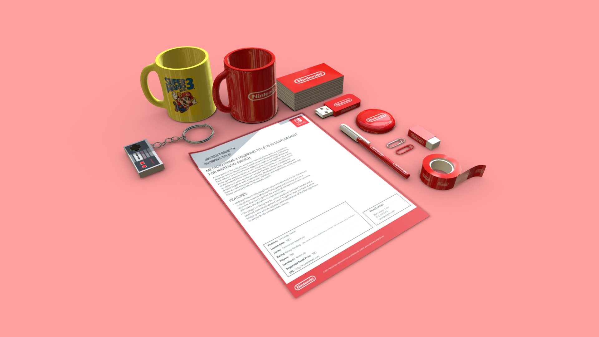 Mockup Nes - Download Free 3D model by NGEXO (@ngexo3) [48e207a ...