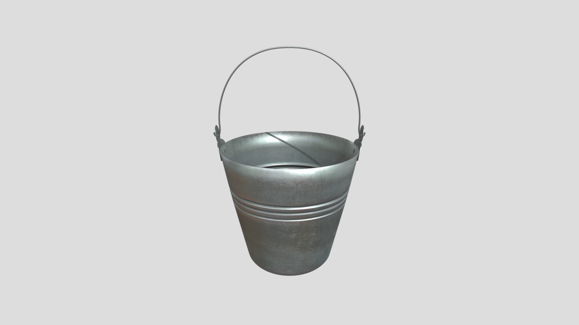 Iron Bucket - Download Free 3D model by tsaikuanchen [48e2923] - Sketchfab