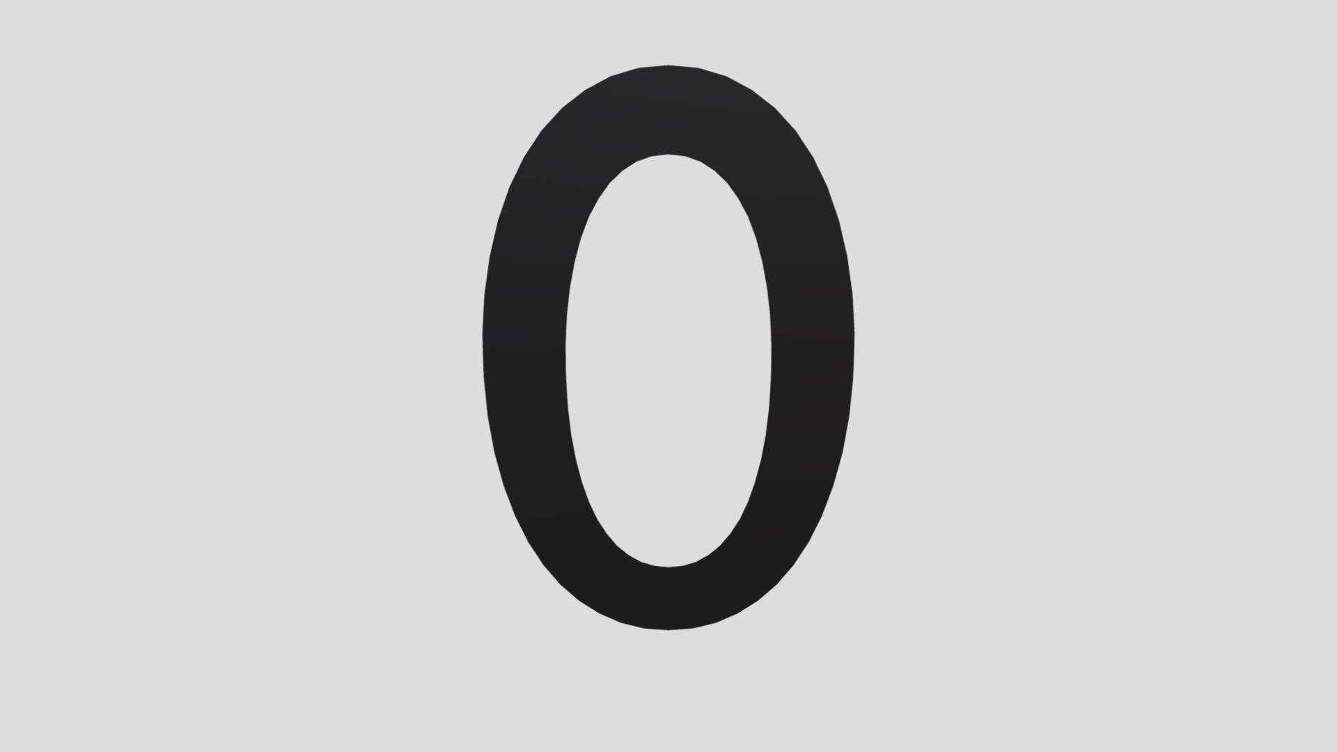 Number 0 (zero) - Download Free 3D model by utk.acmilan [48e3726 ...