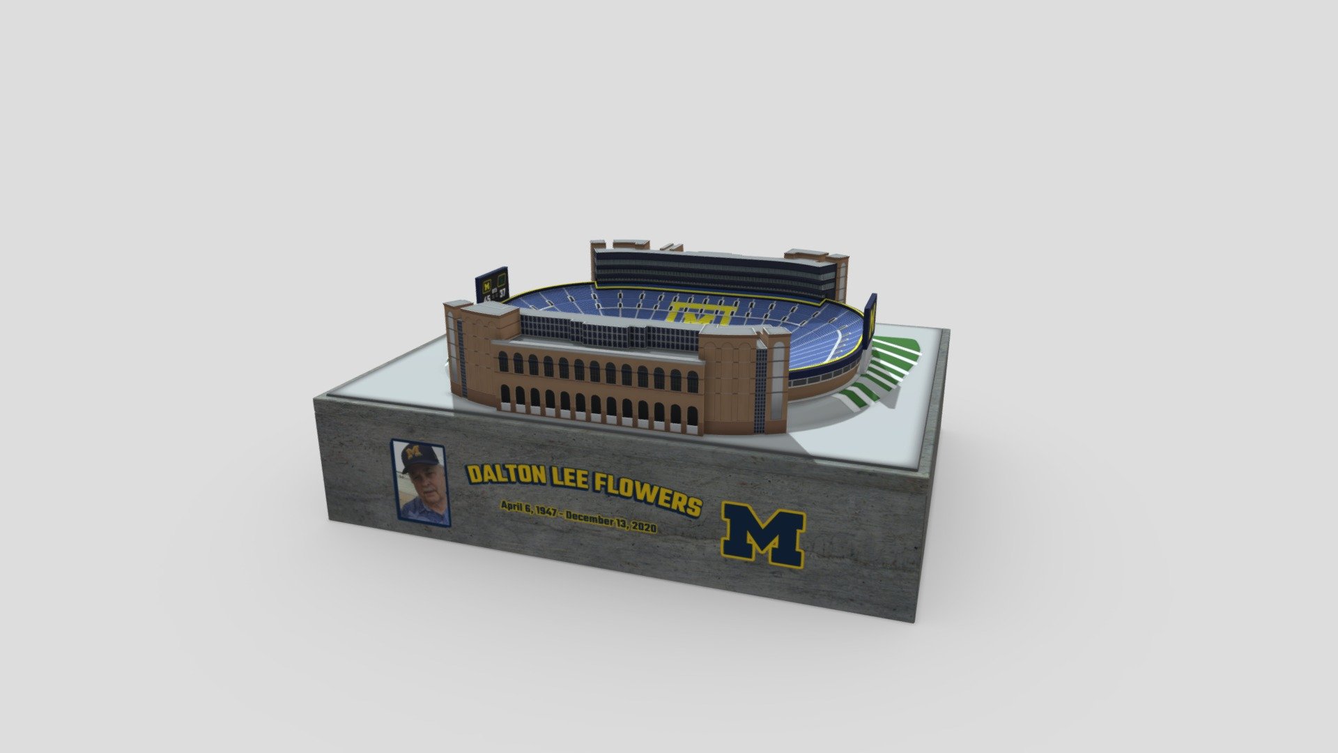 Michigan Stadium (Jan 22) - 3D model by eturnalmemorials [48e3c23 ...