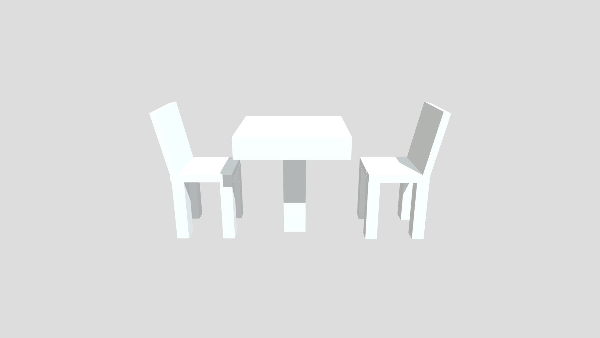 Table And Chairs - Download Free 3D model by aylson [48e5a6b] - Sketchfab
