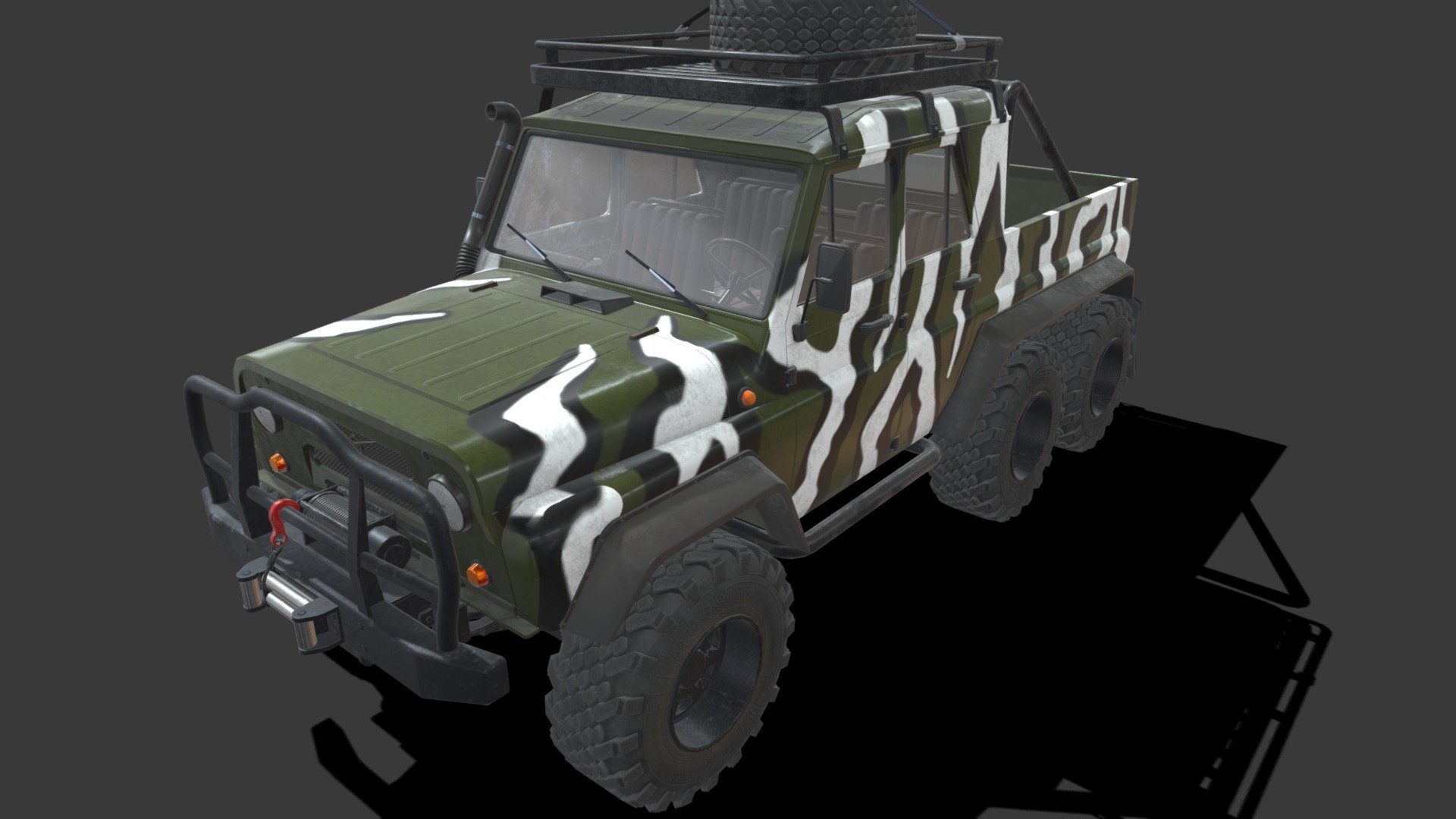 УАЗ 469 тюнинг - 3D model by stroporez79 [48e6754] - Sketchfab