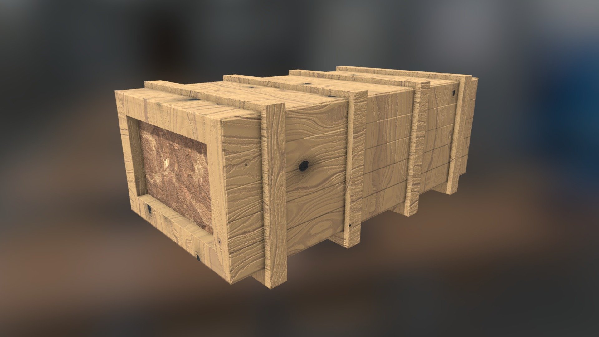 Shipping Crate - 3D model by Joshu R (@englishguy4) [48e6e98] - Sketchfab