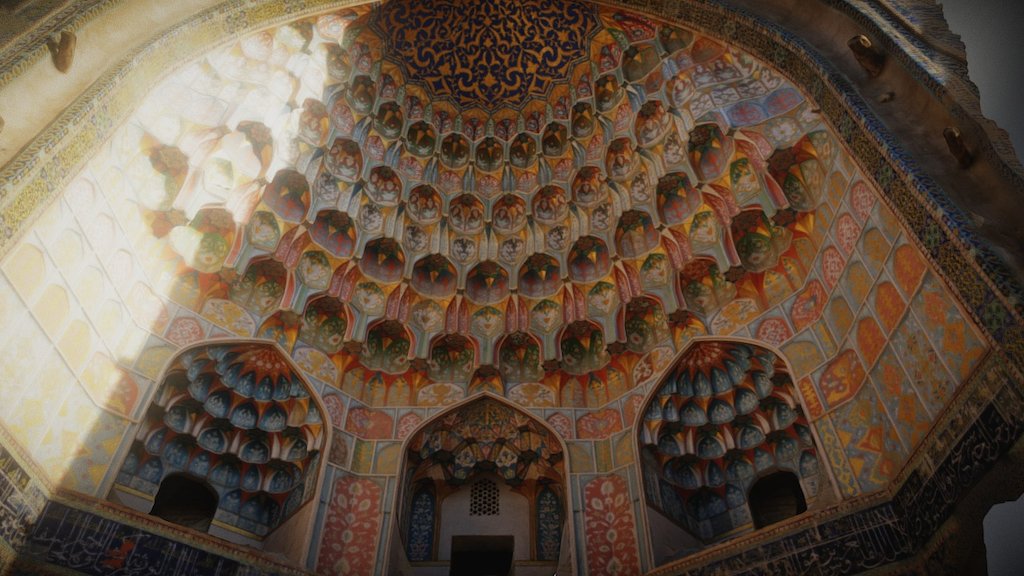 BUXORO. ABDULAZIZKHAN MADRASA. FACADE DETAIL - Download Free 3D model ...