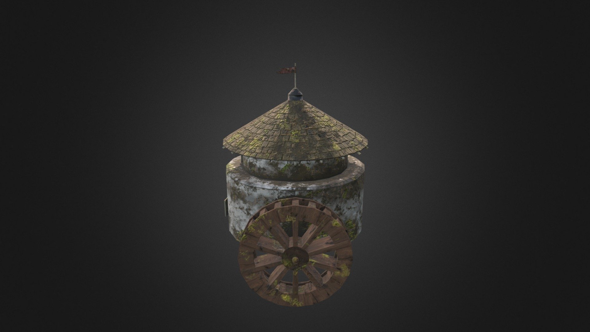 Old Medieval mill III - 3D model by Naros [48ee360] - Sketchfab