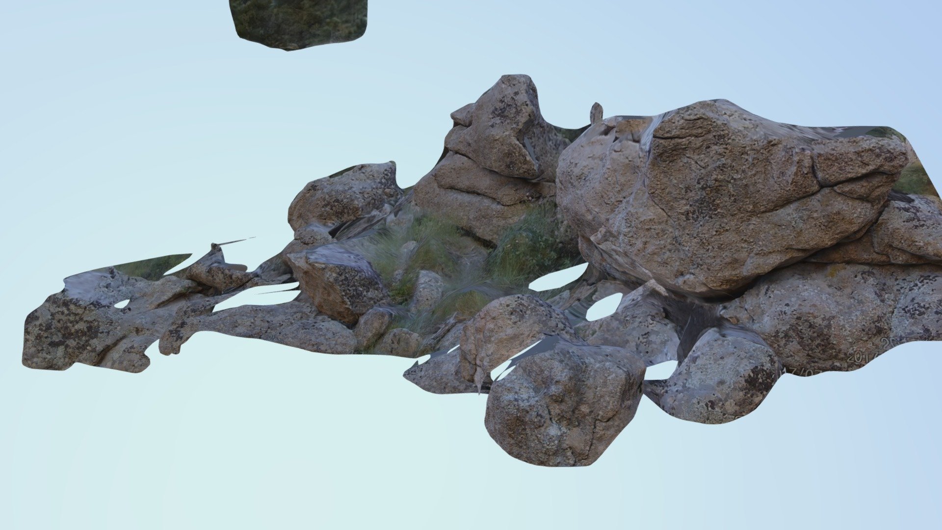 Rock Outcrop Cold Spring Obj - 3D model by shelley.e.olds [48ee389 ...