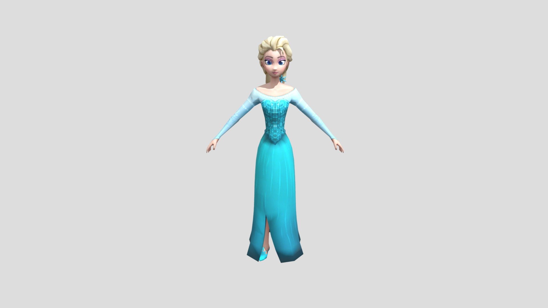 Elsa from frozen - Download Free 3D model by Gg067 [48eede2] - Sketchfab