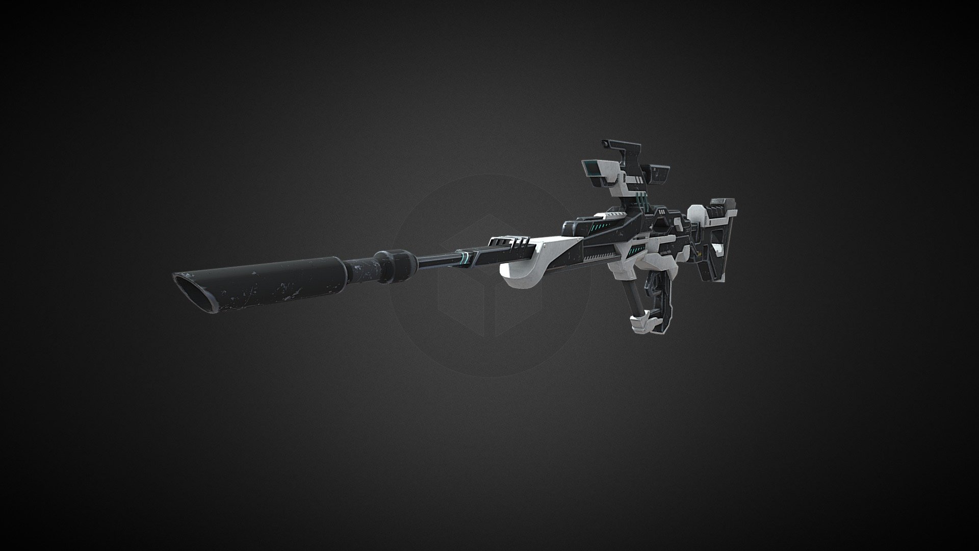 Sci-Fi Sniper Rifle - 3D model by Red_Madness [48f15c8] - Sketchfab