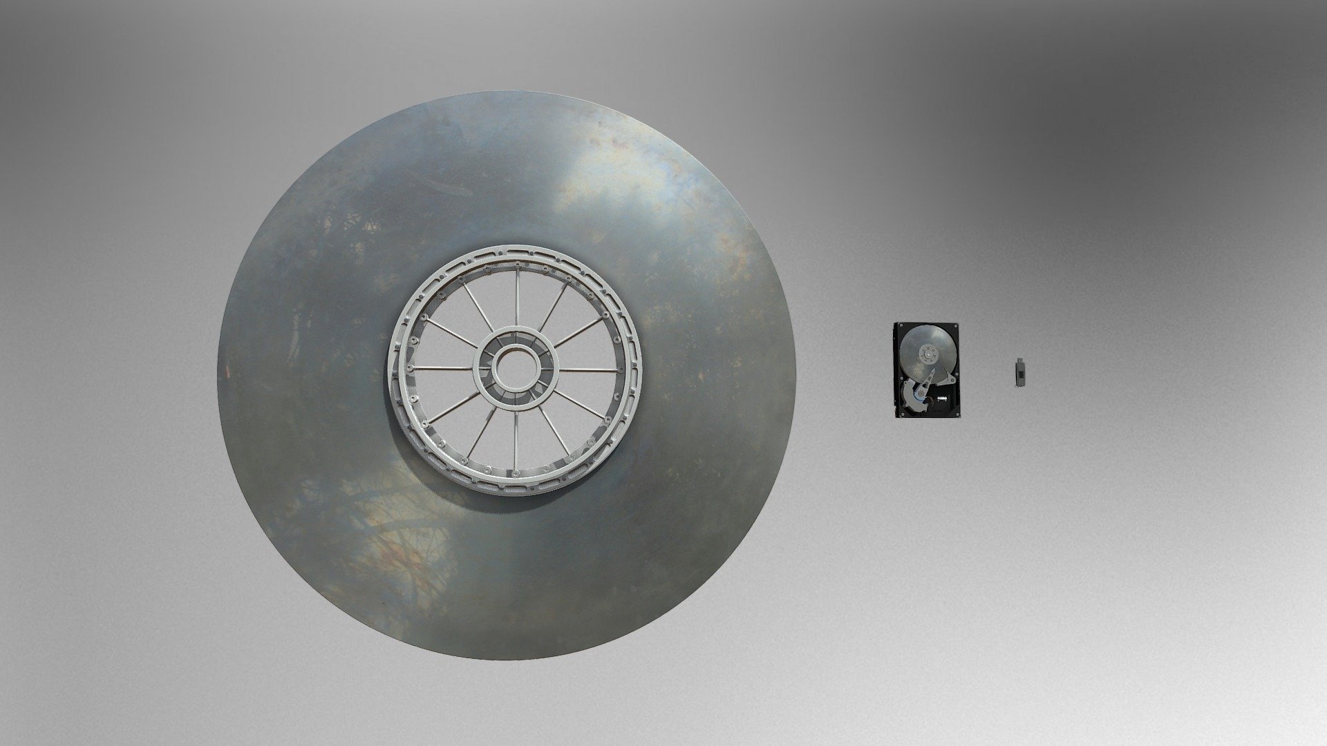 Burroughs B-500 Hard Disk - 25kB - 1963 - 3D model by museudocomputador ...