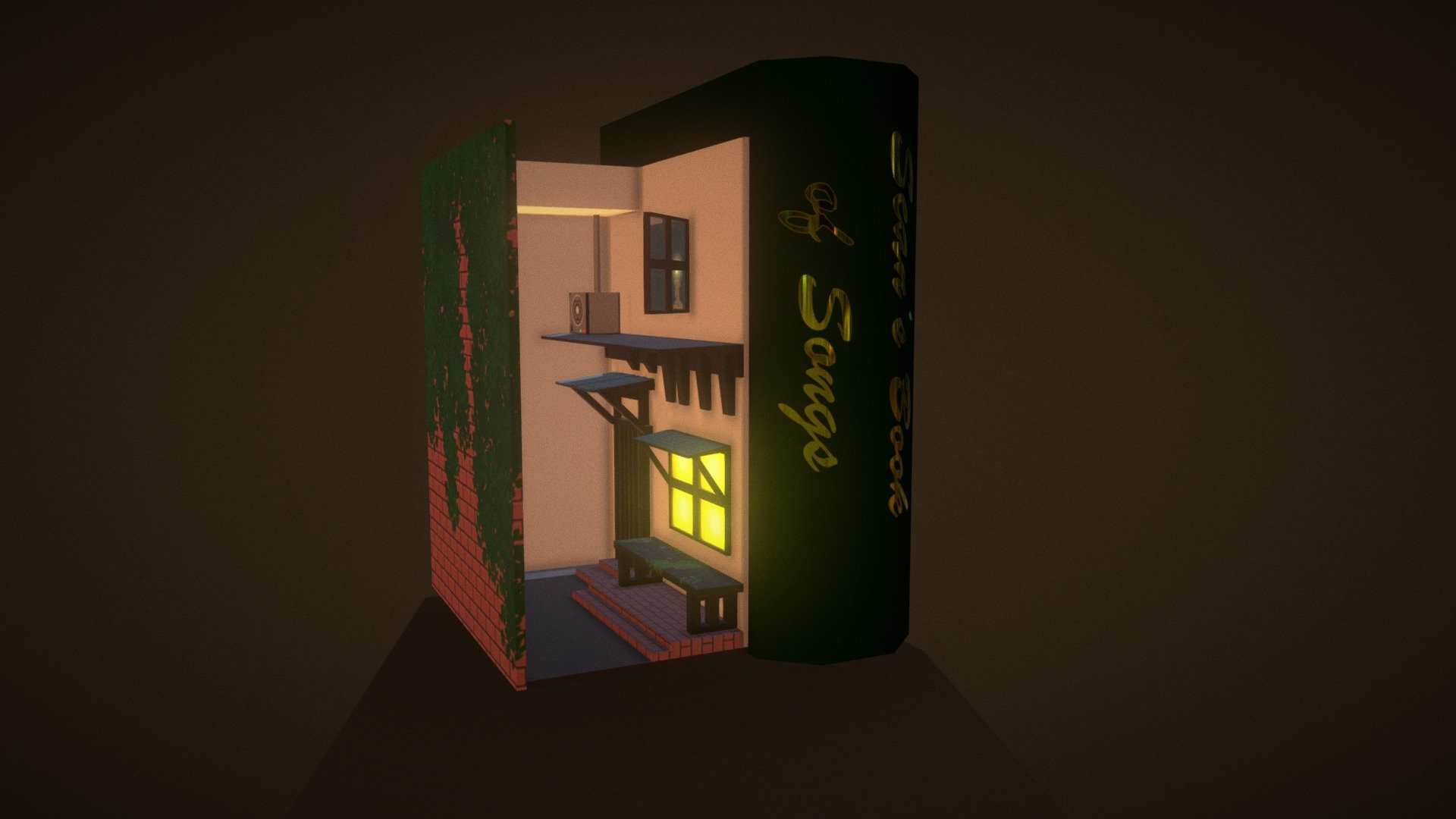Book Shelf Diorama(WIP) - 3D model by DapperDandyDan [48f1bbd] - Sketchfab