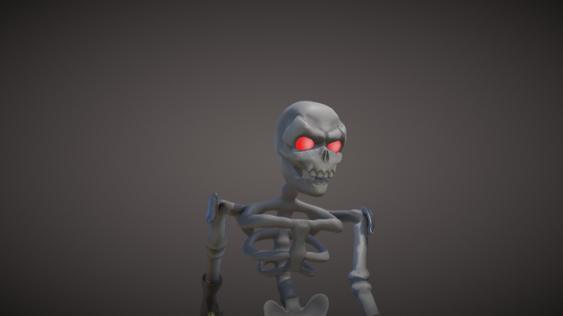 Skeleton Cartoon - 3D model by valentin.quetto [48f32a3] - Sketchfab