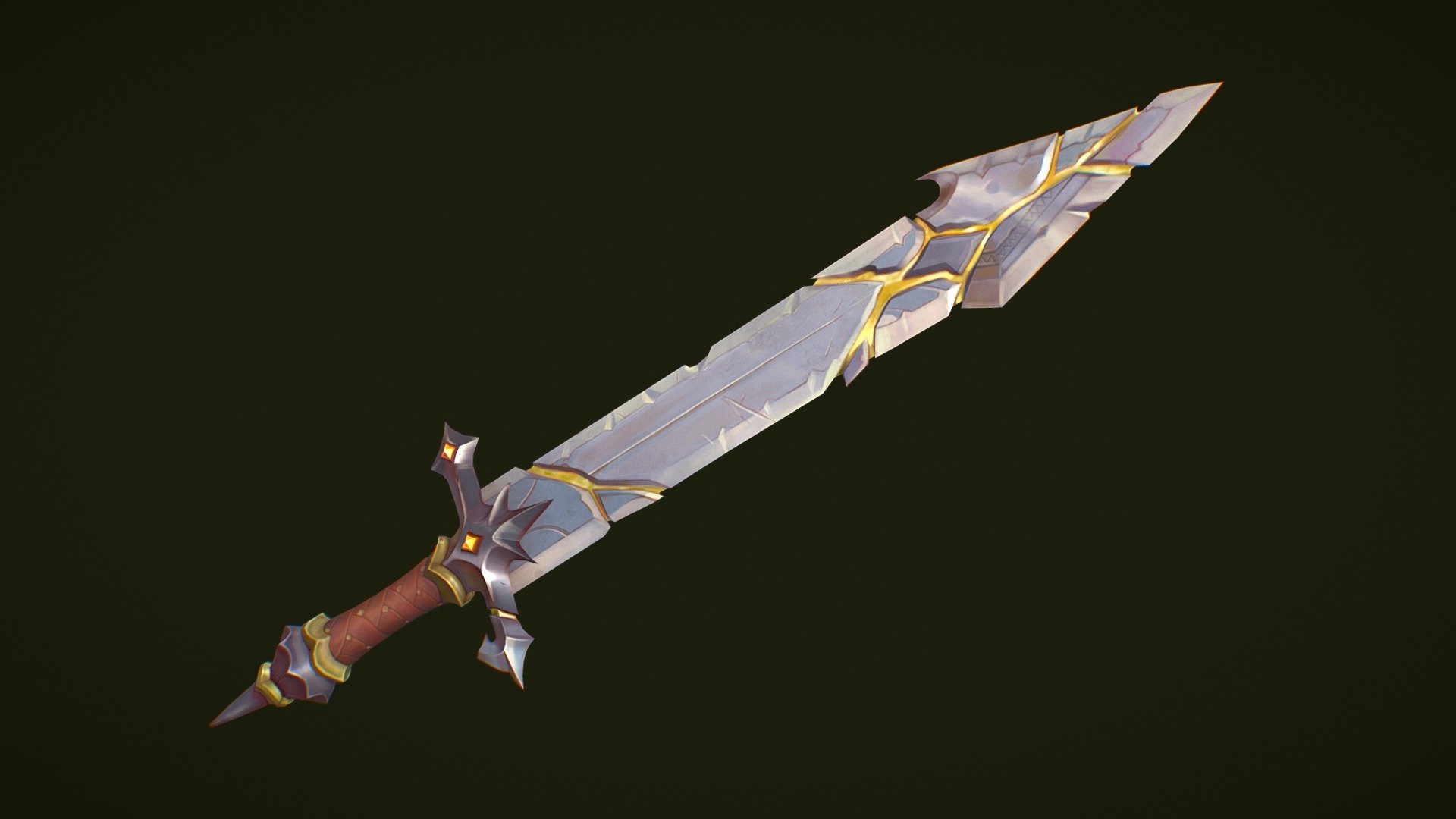 Broken sword - 3D model by Gregory Khodyrev (@GregKd) [48f4469] - Sketchfab