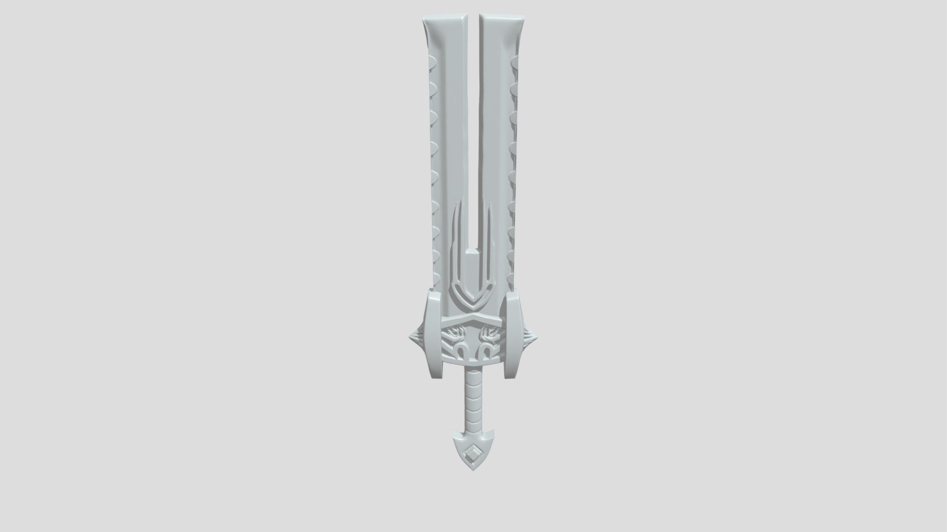 Double-edged fantasy sword - 3D model by flaviohenrique6 [48f74ad ...