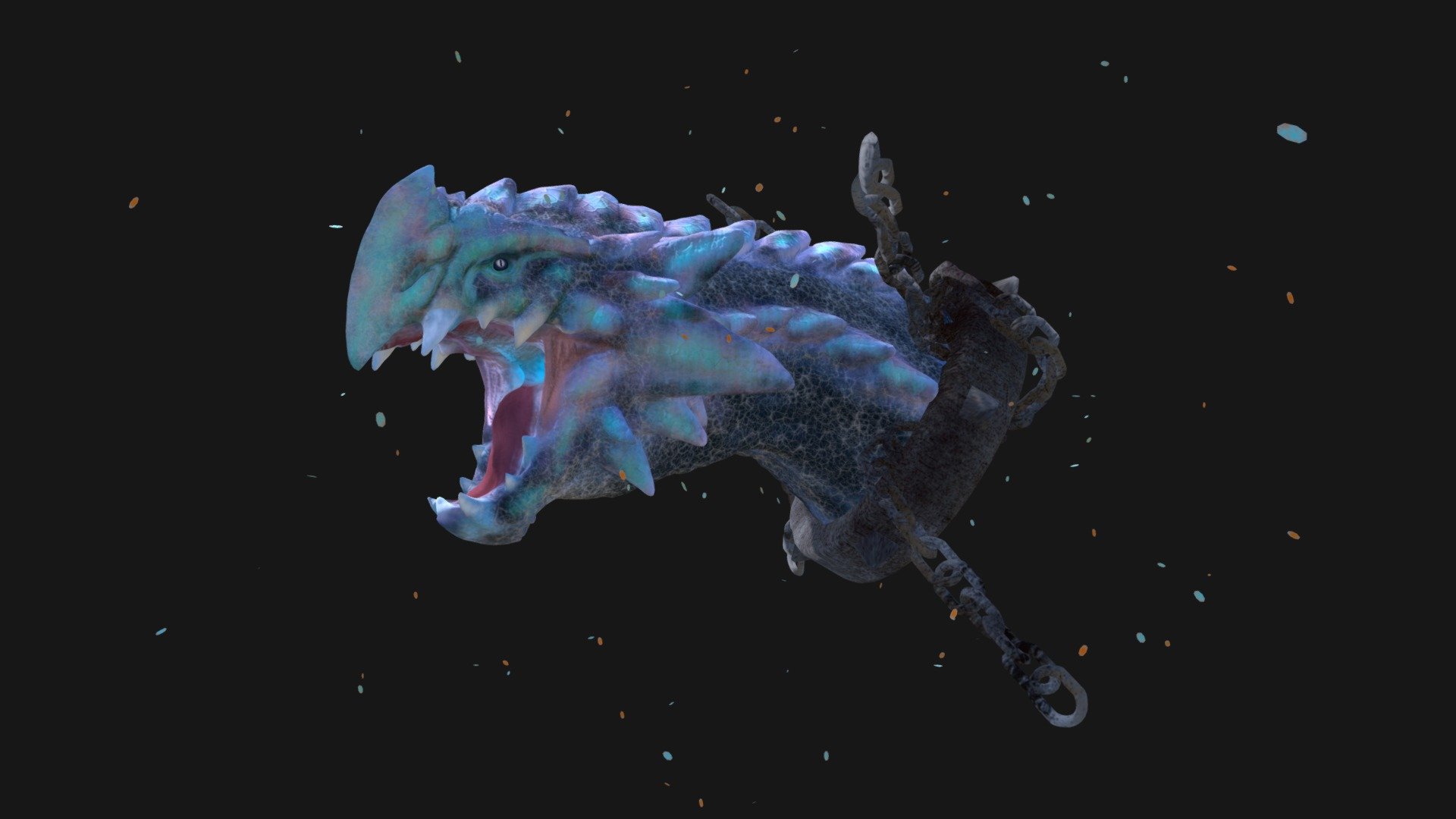 color practice (dragon) - 3D model by banma [48f8b09] - Sketchfab