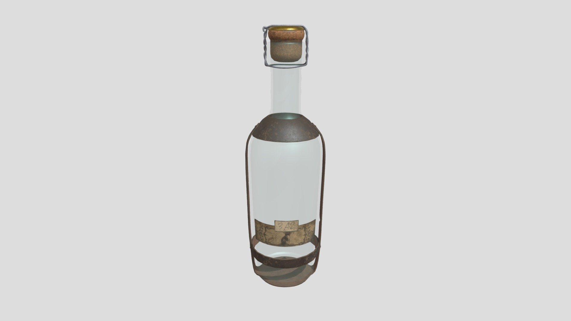 Bottle - 3D model by blind_kj [48f9286] - Sketchfab