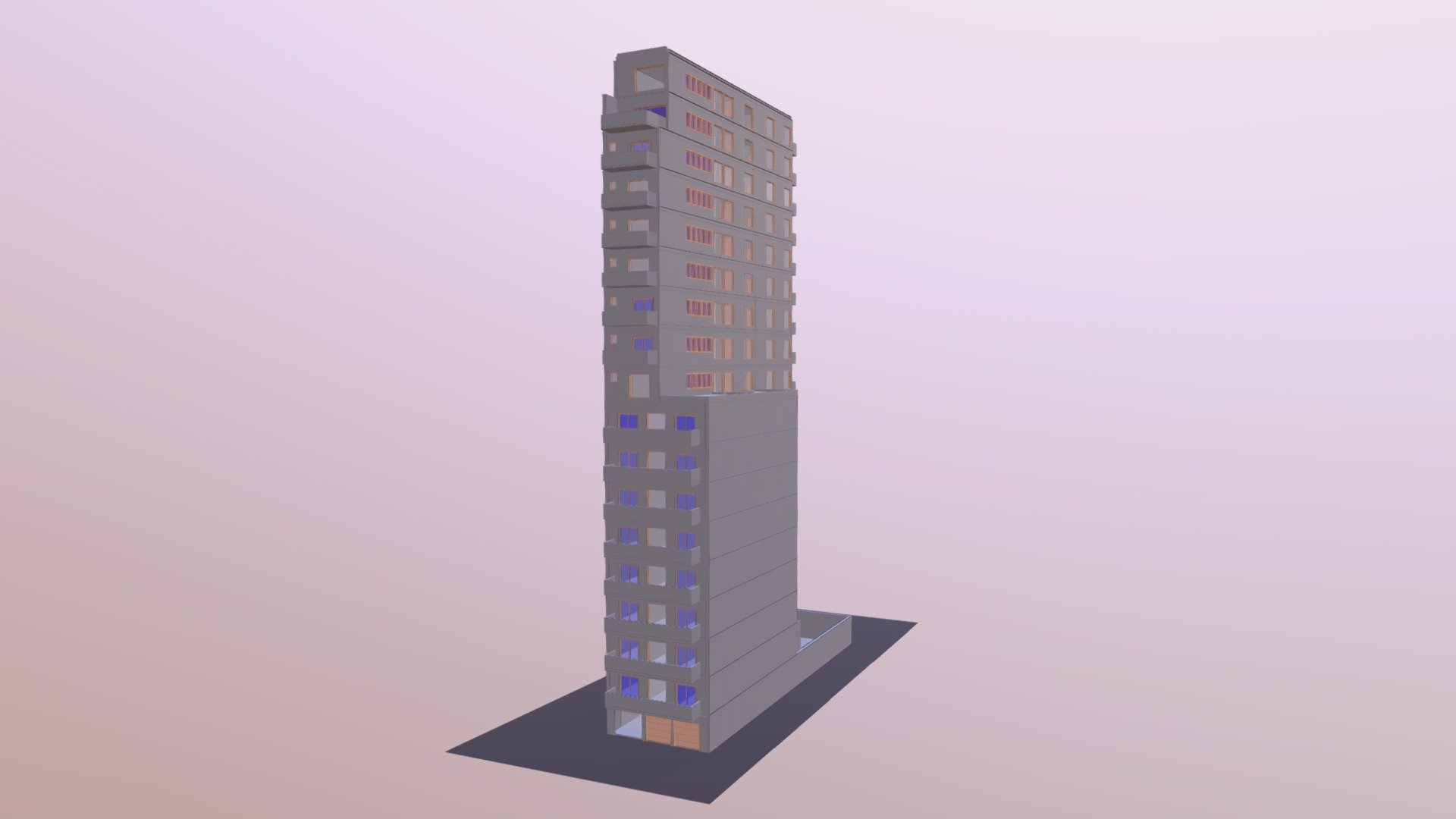 Edificio Avenida San Juan - 3D model by Fedeers [48fb269] - Sketchfab