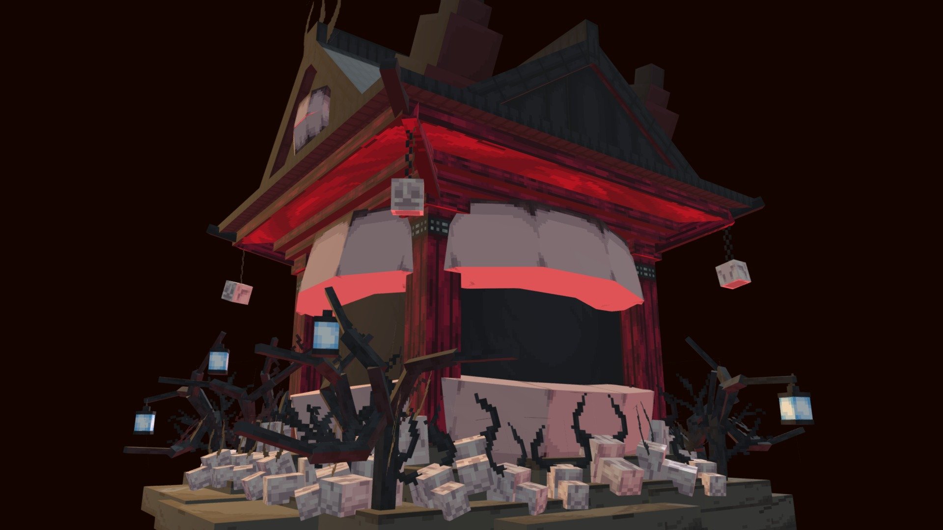 Malevolent Shrine - 3D model by gumelthemodeler [48fba1b] - Sketchfab