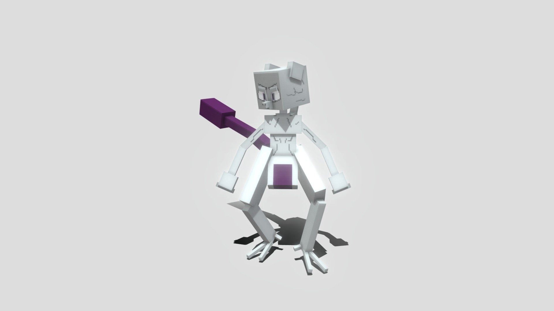 Mewtwo (Revamped Model) - Download Free 3D model by Master Galanodel ...