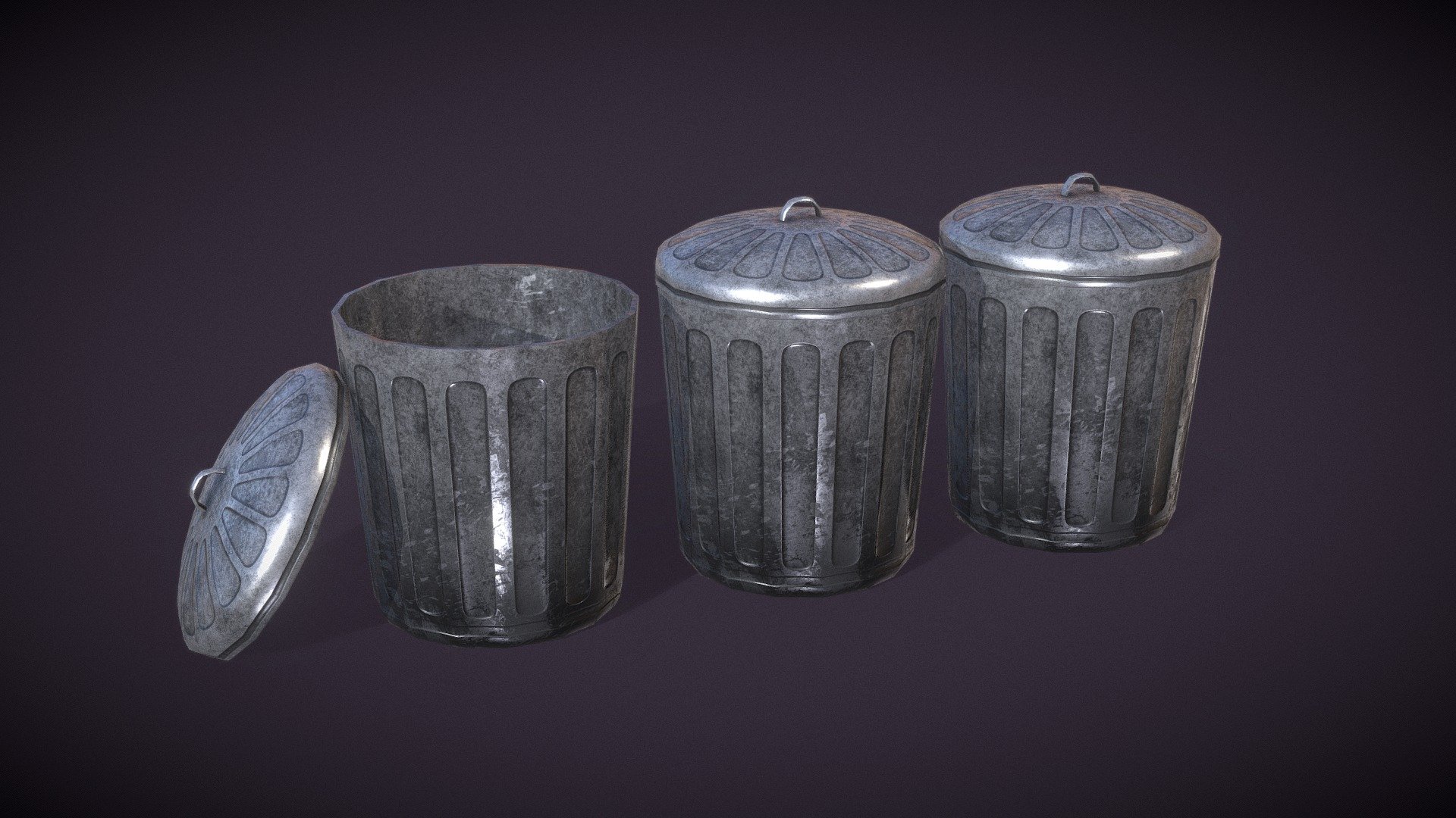 Trash Can | PROP | FREE | Agustin Honnun - Download Free 3D model by ...