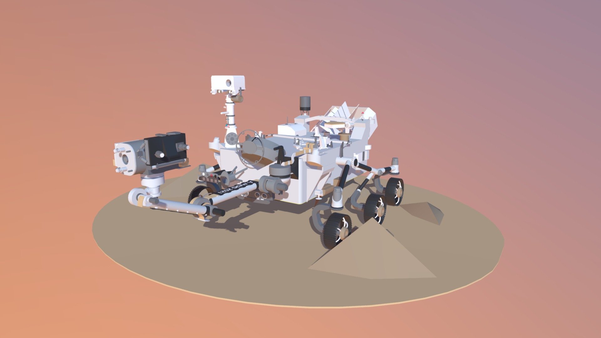Perseverance Rover Made in Tinkercad- Mars 2021 - Download Free 3D ...