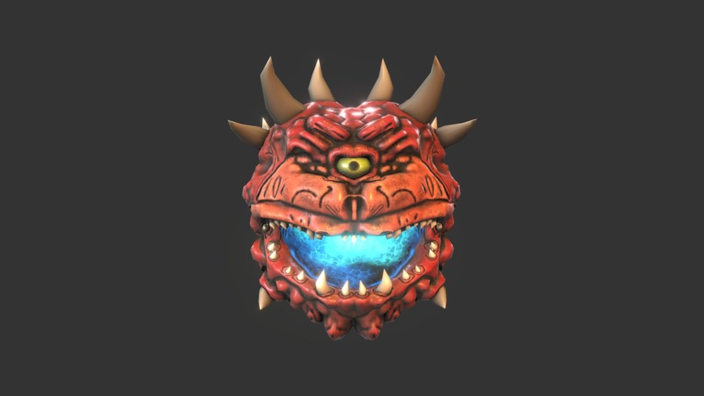DOOM Cacodemon - Download Free 3D model by Renafox (@kryik1023 ...