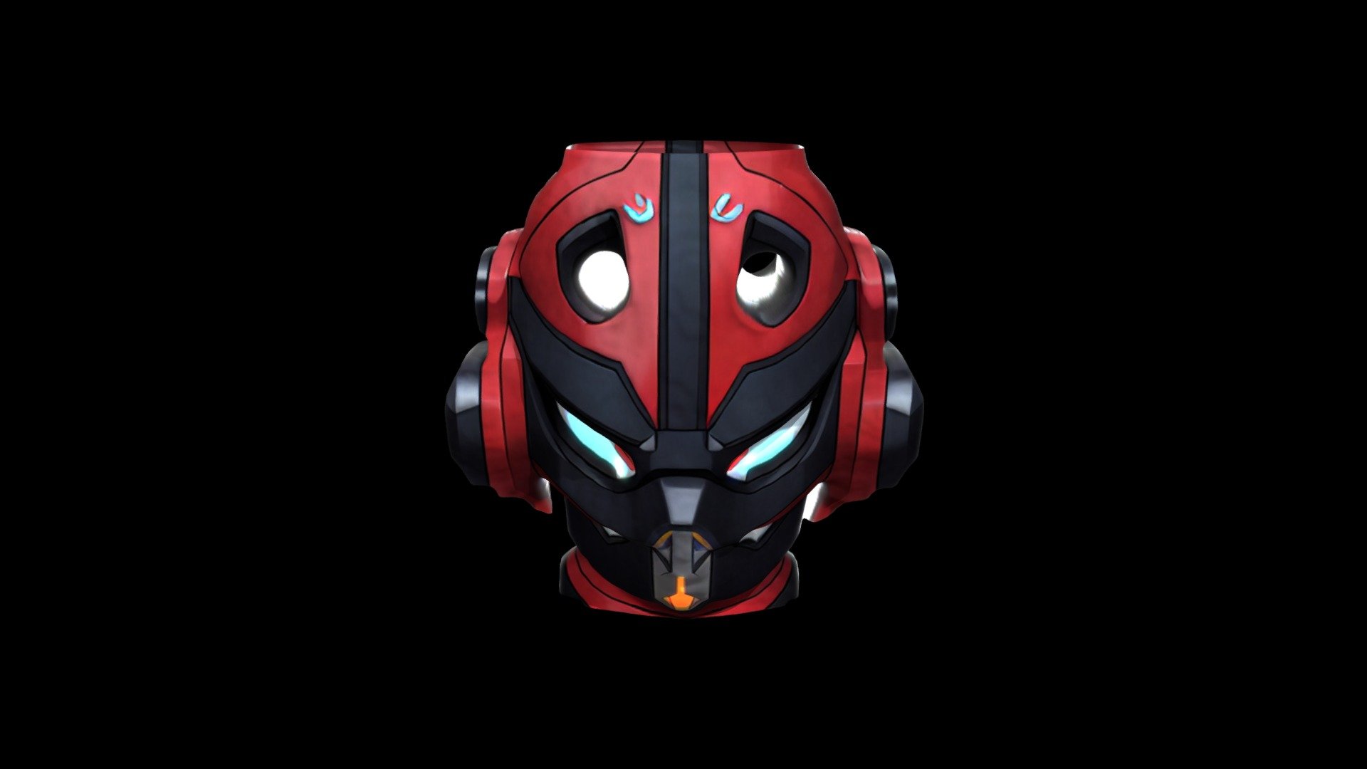 Helmet Mask Robot Cartoon 1549 - Download Free 3D model by klrxyz ...
