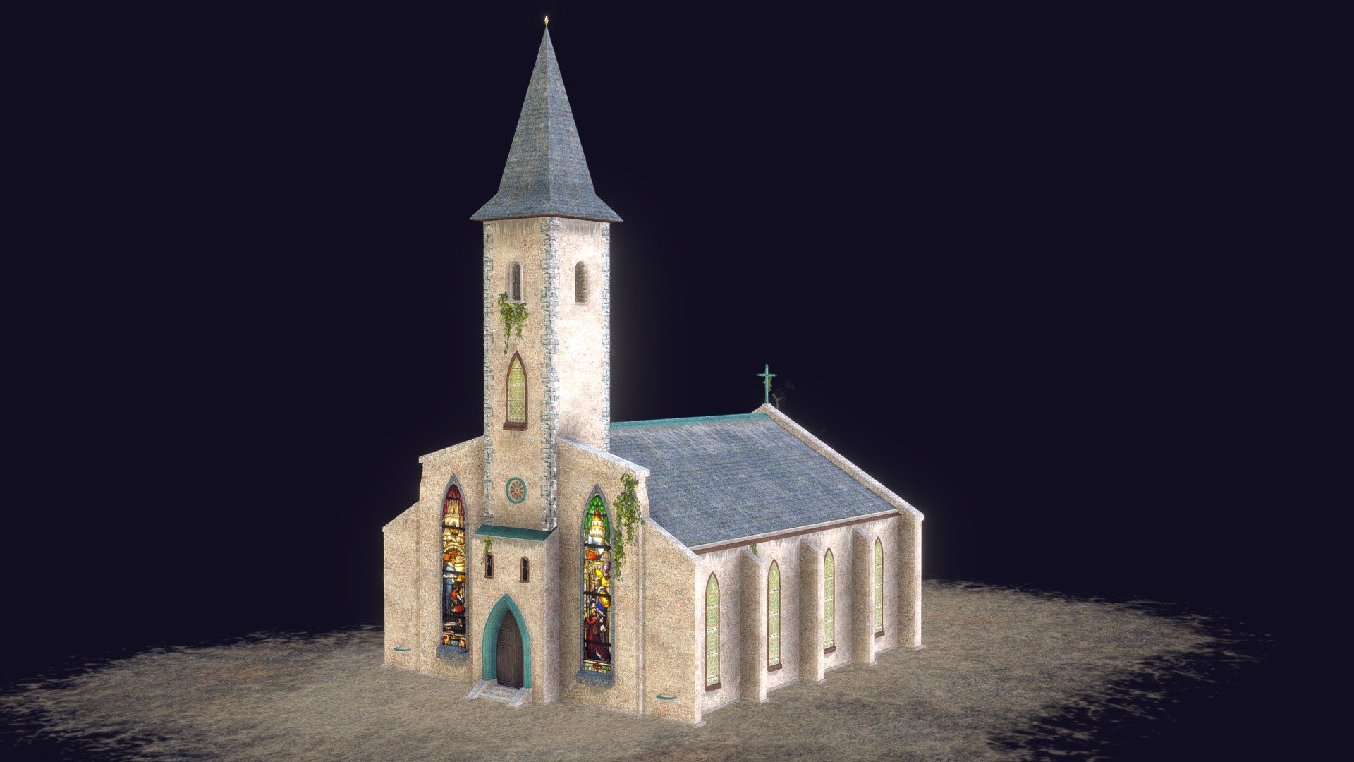 Church - 3D model by RomaVFX [4903a1c] - Sketchfab