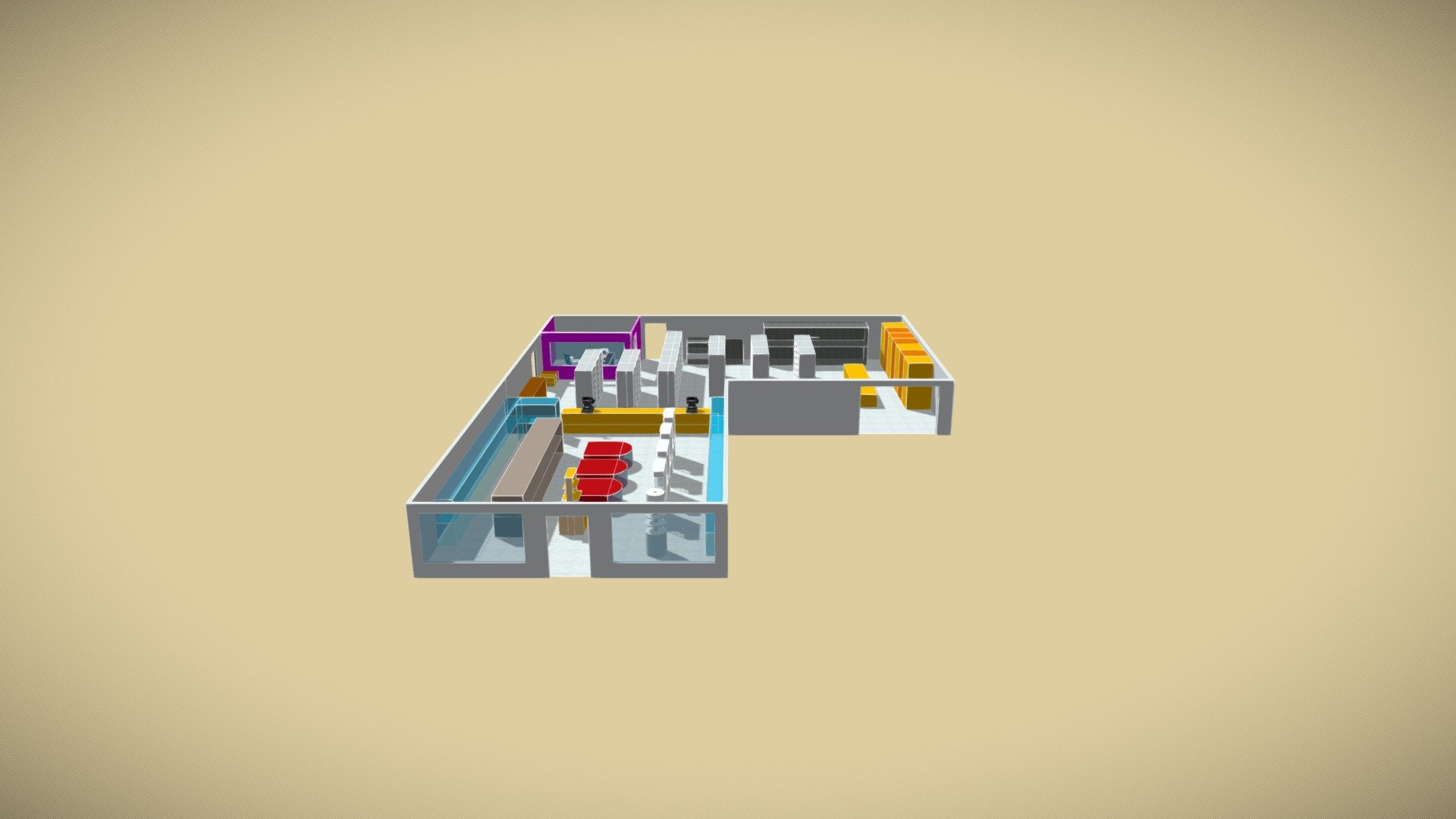 Parts Department Layout - 3D model by jagraber31 [49050ce] - Sketchfab