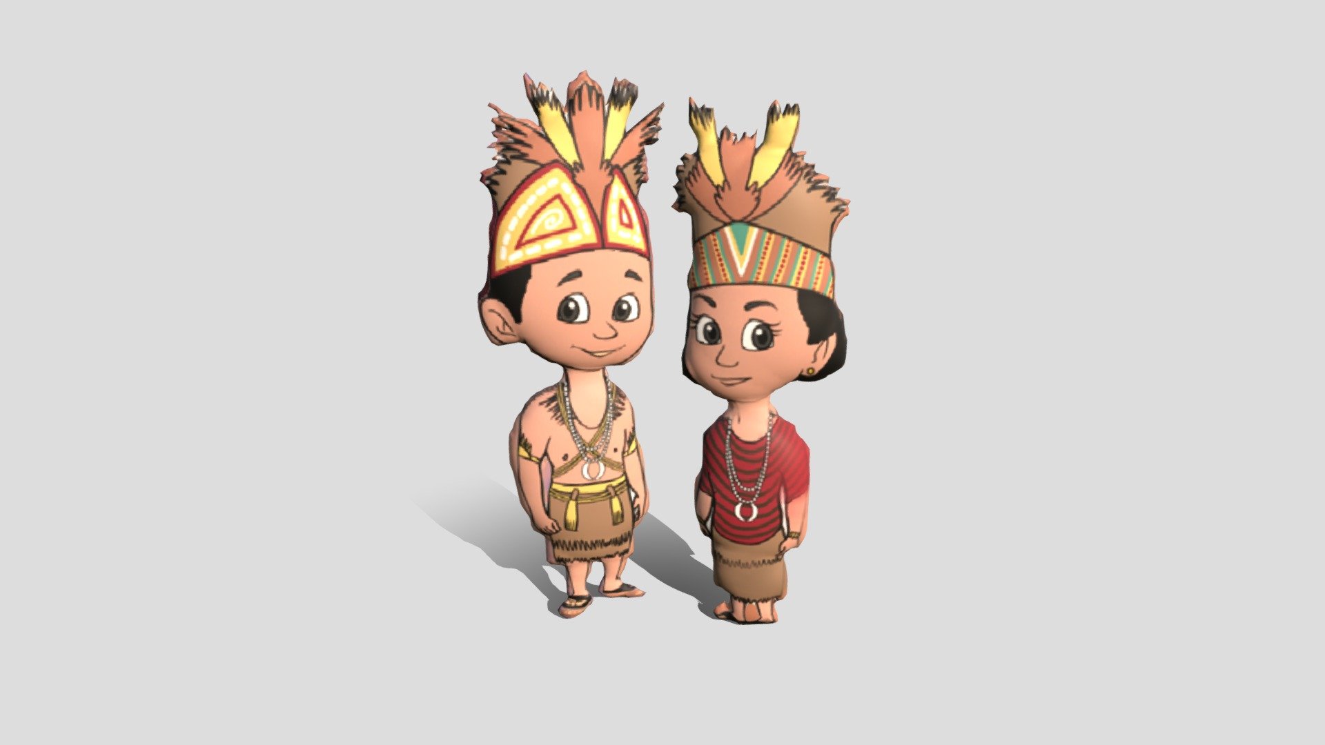 Pakaian Adat Papua - 3D model by syofiyah [490606a] - Sketchfab