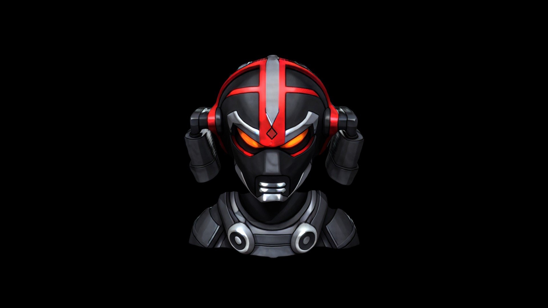 Helmet Mask Robot Cartoon 1425 - Download Free 3D model by klrxyz ...