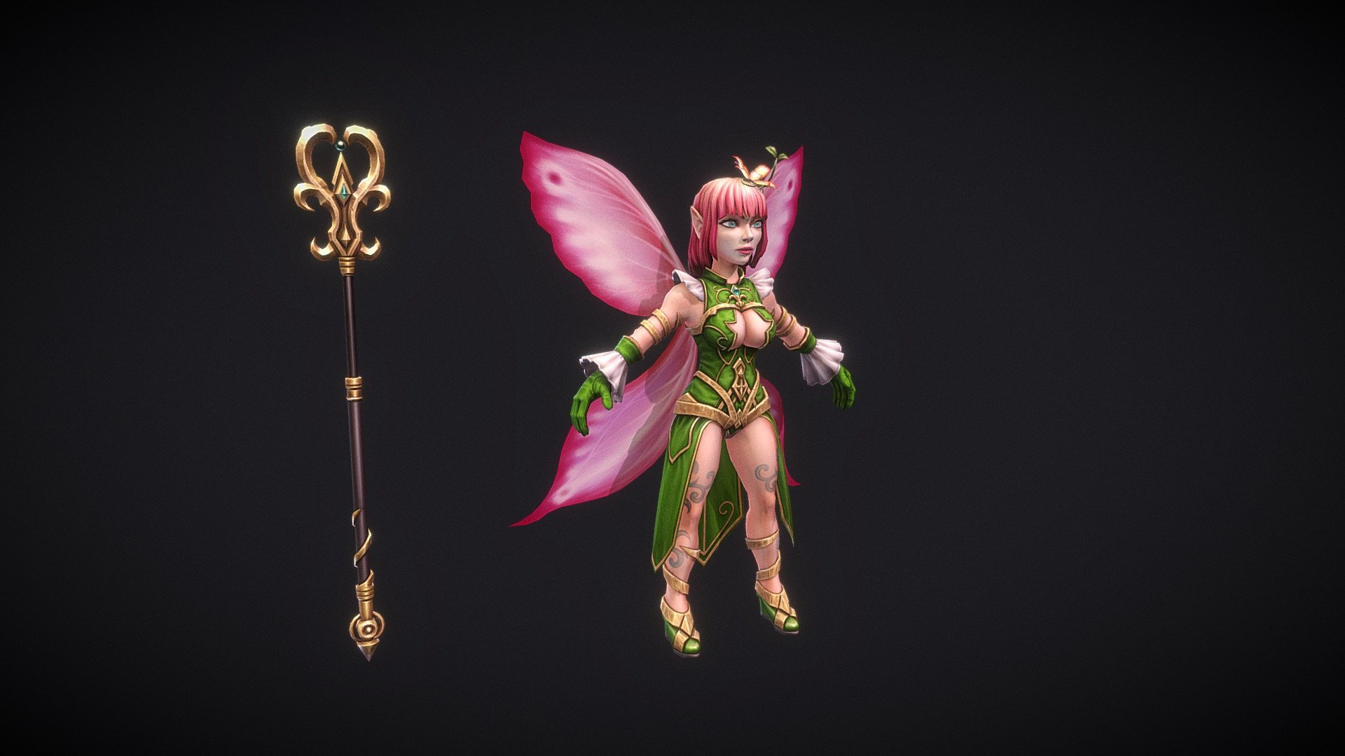 Fairy - 3D model by Dragonscastle [4907e70] - Sketchfab