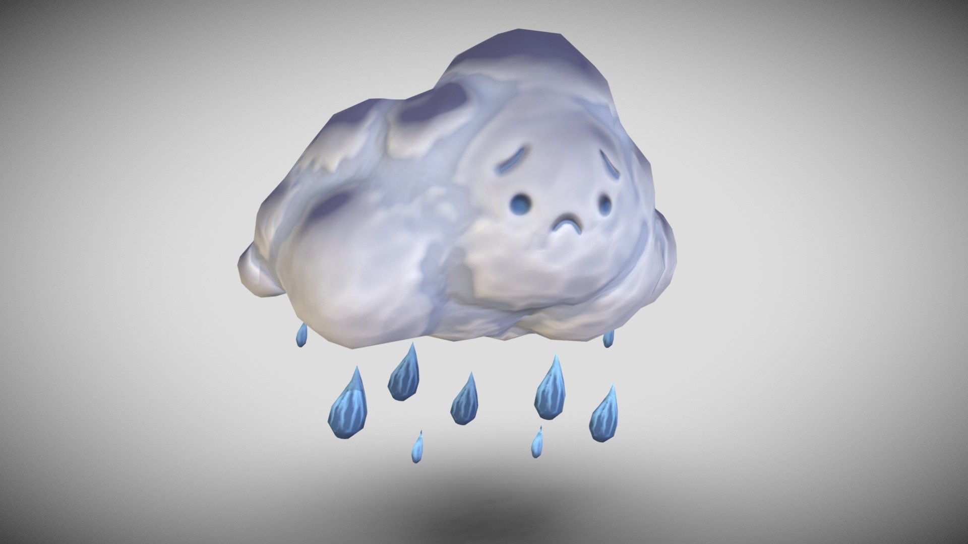 Raincloud - Buy Royalty Free 3D model by enyagerber [4909b9b] - Sketchfab Store
