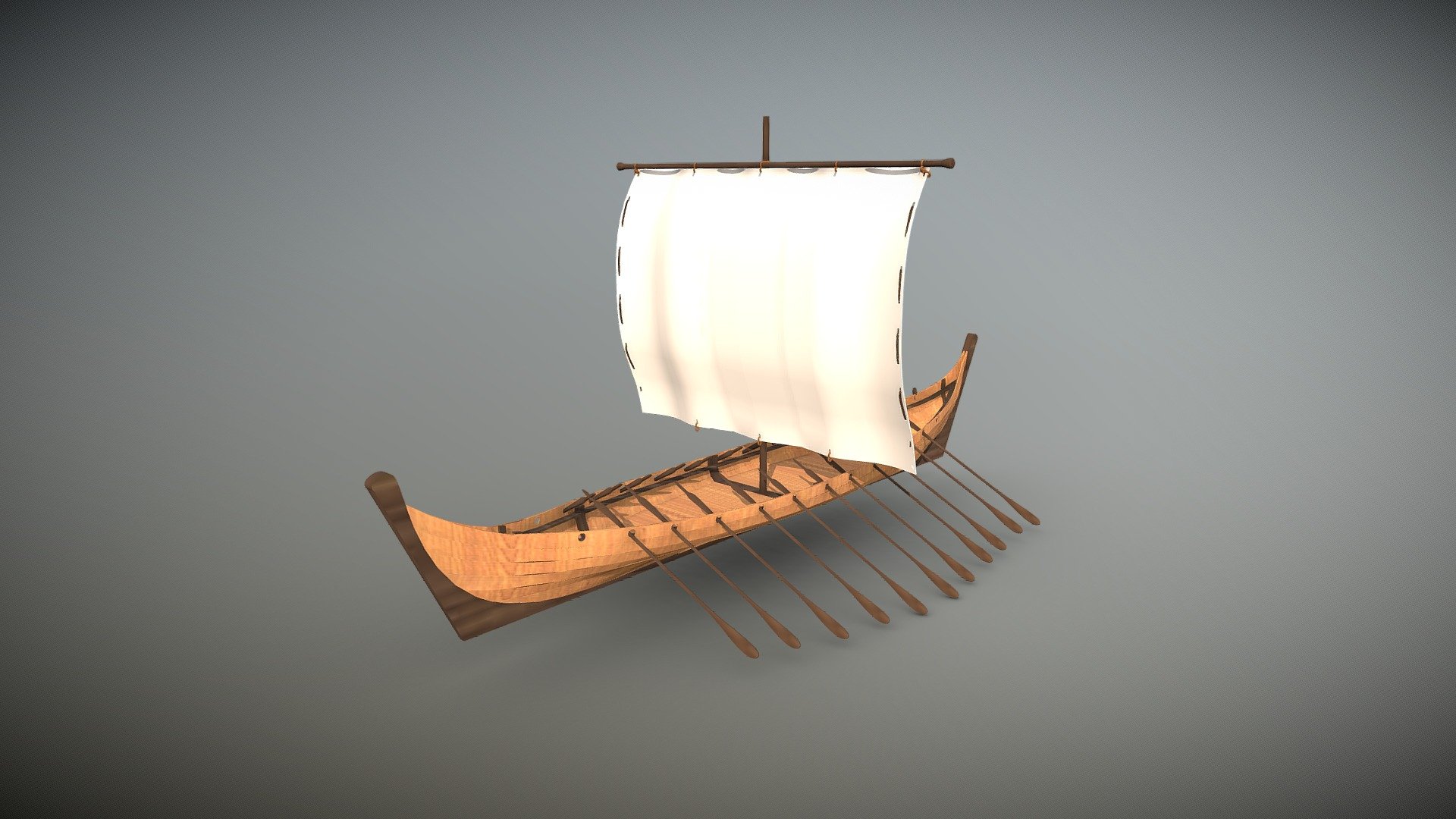 Viking Ship - Byrding (Fast transport) - 3D model by kemadas [490a061 ...