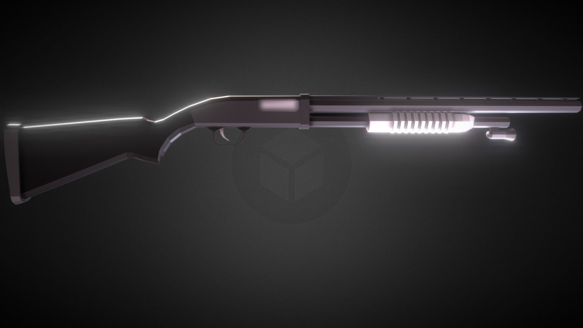 Polygonal shotgun - Low Poly - 3D model by PolyEtereo [490bcd5] - Sketchfab