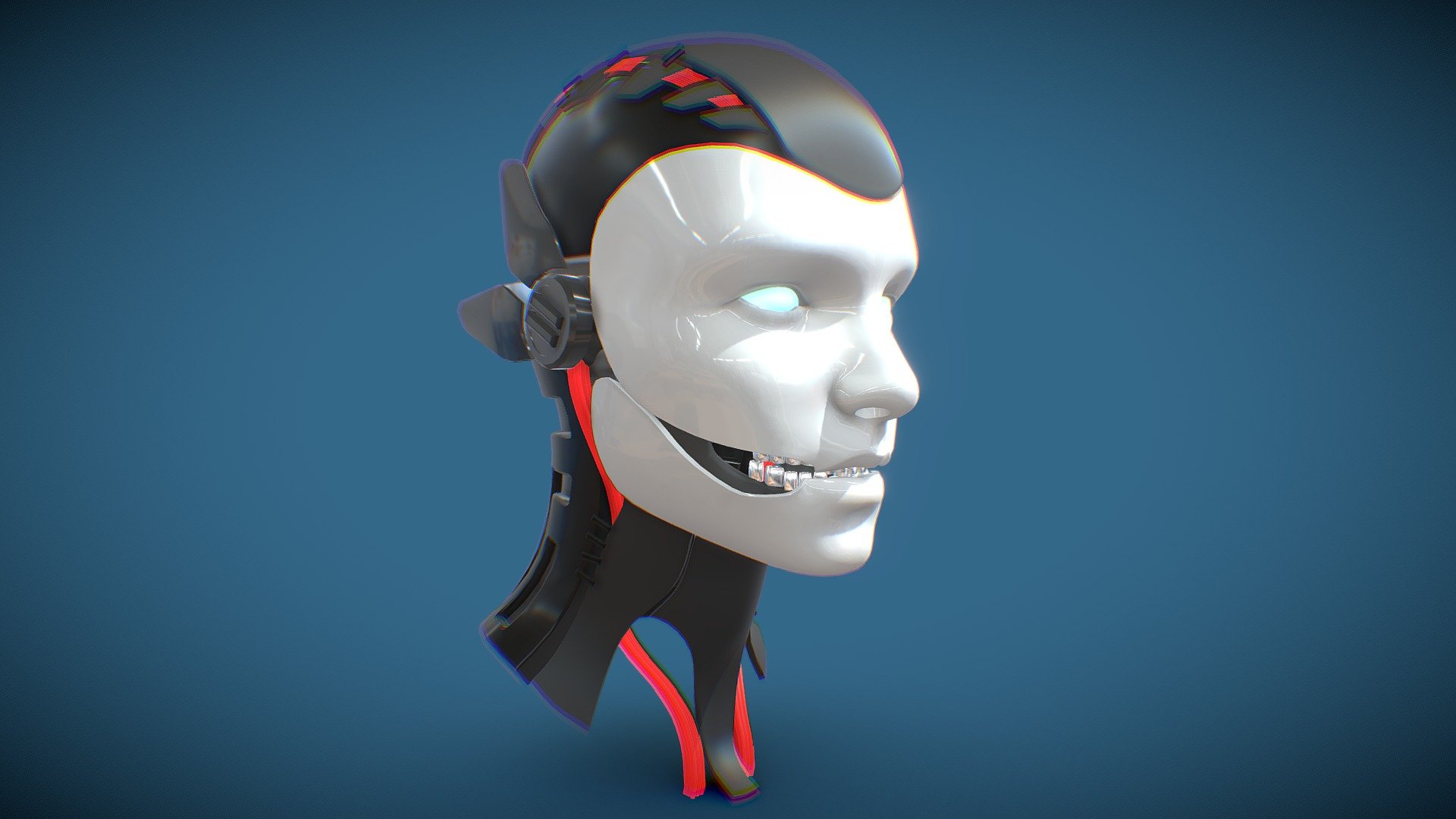 Robo_face (clean up 3d model) - Download Free 3D model by Abhijith ...