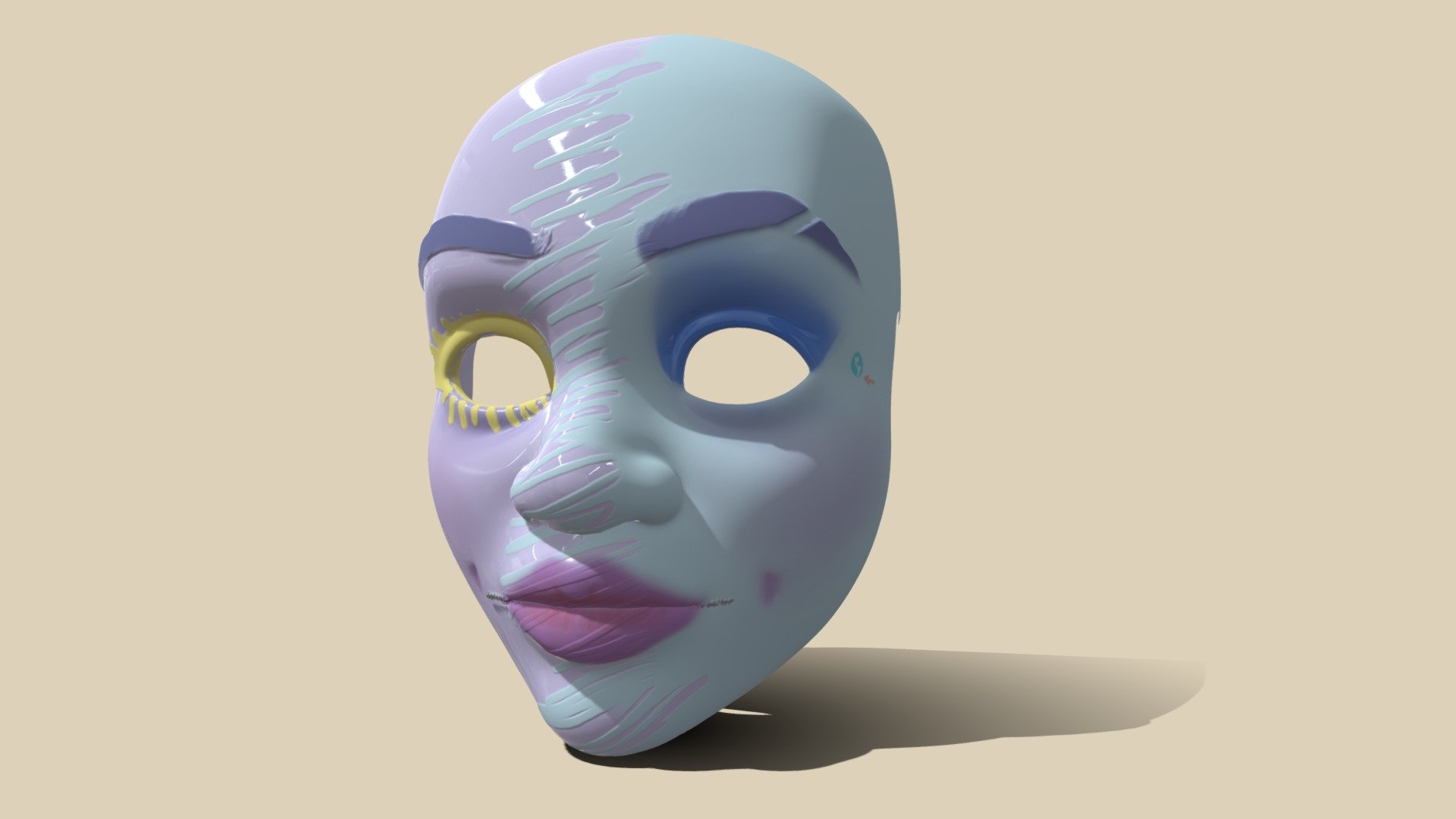 Mascara - Download Free 3D model by Doghost [490ccb8] - Sketchfab