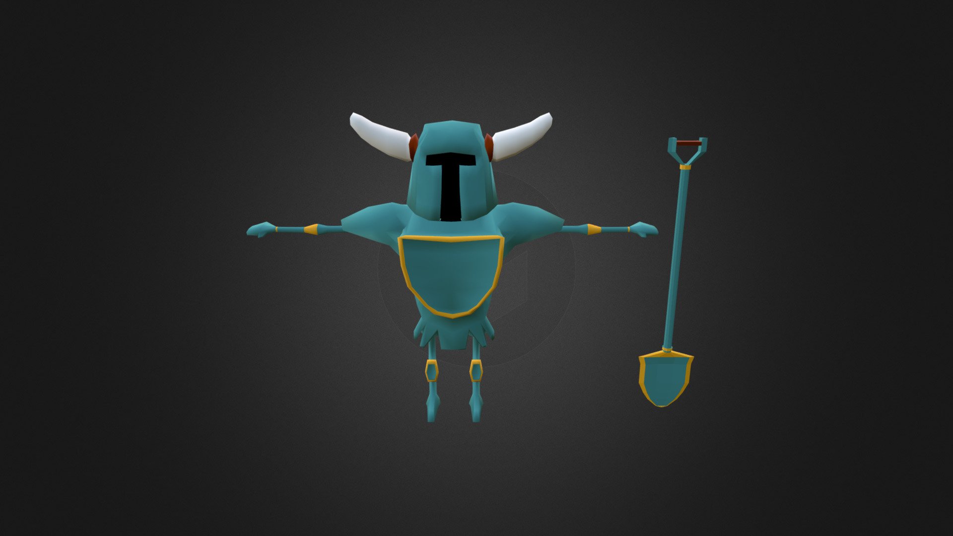 Shovel Knight Low Resolution 001 - mat - Download Free 3D model by ...