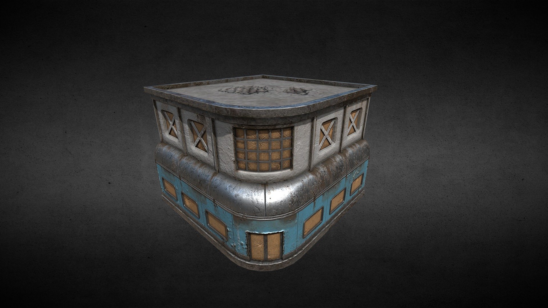 Retro ruined rustic building - 3D model by Nasku [490fb4a] - Sketchfab
